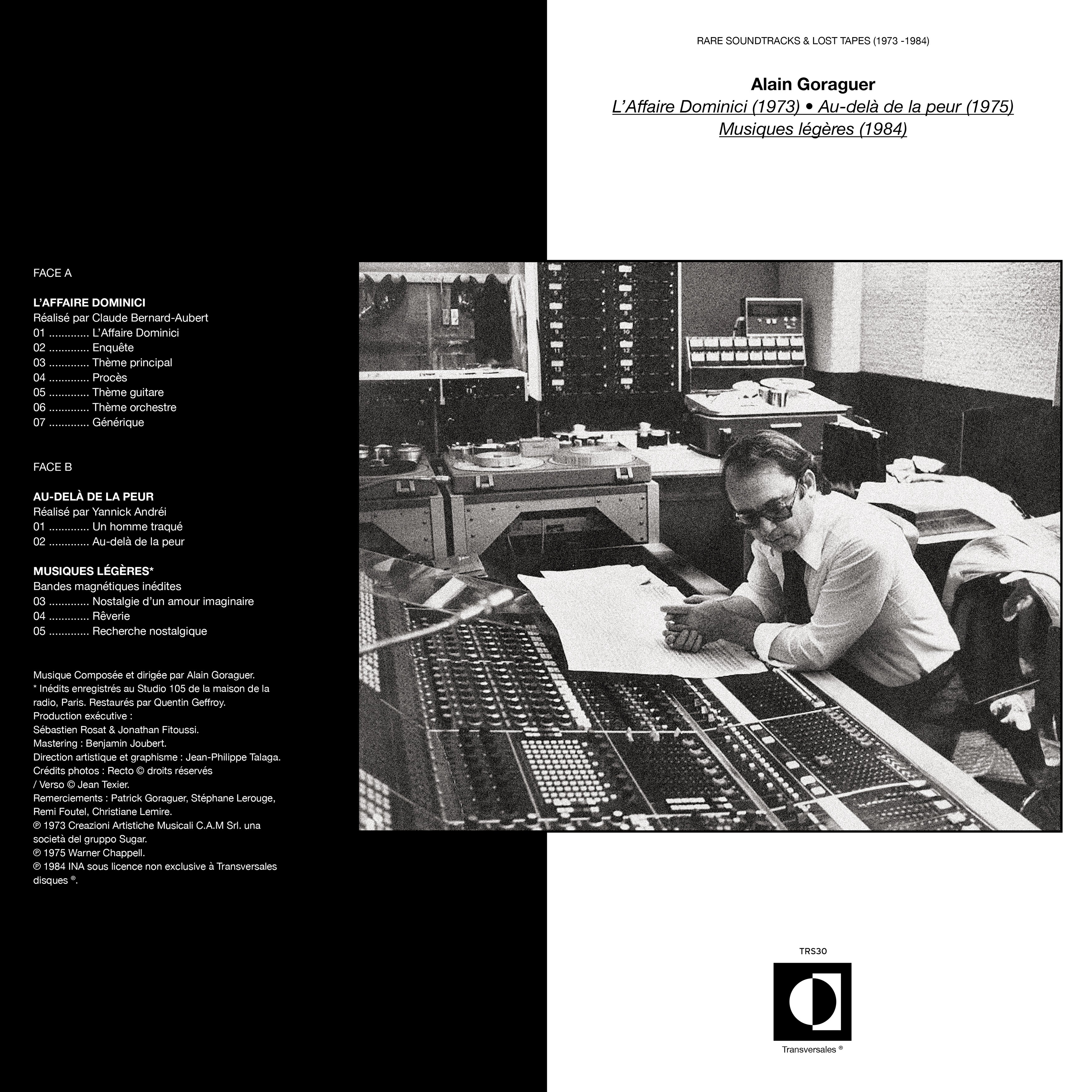 Alain Goraguer: Rare Soundtracks & Lost Tapes 1973-84 Vinyl LP ...