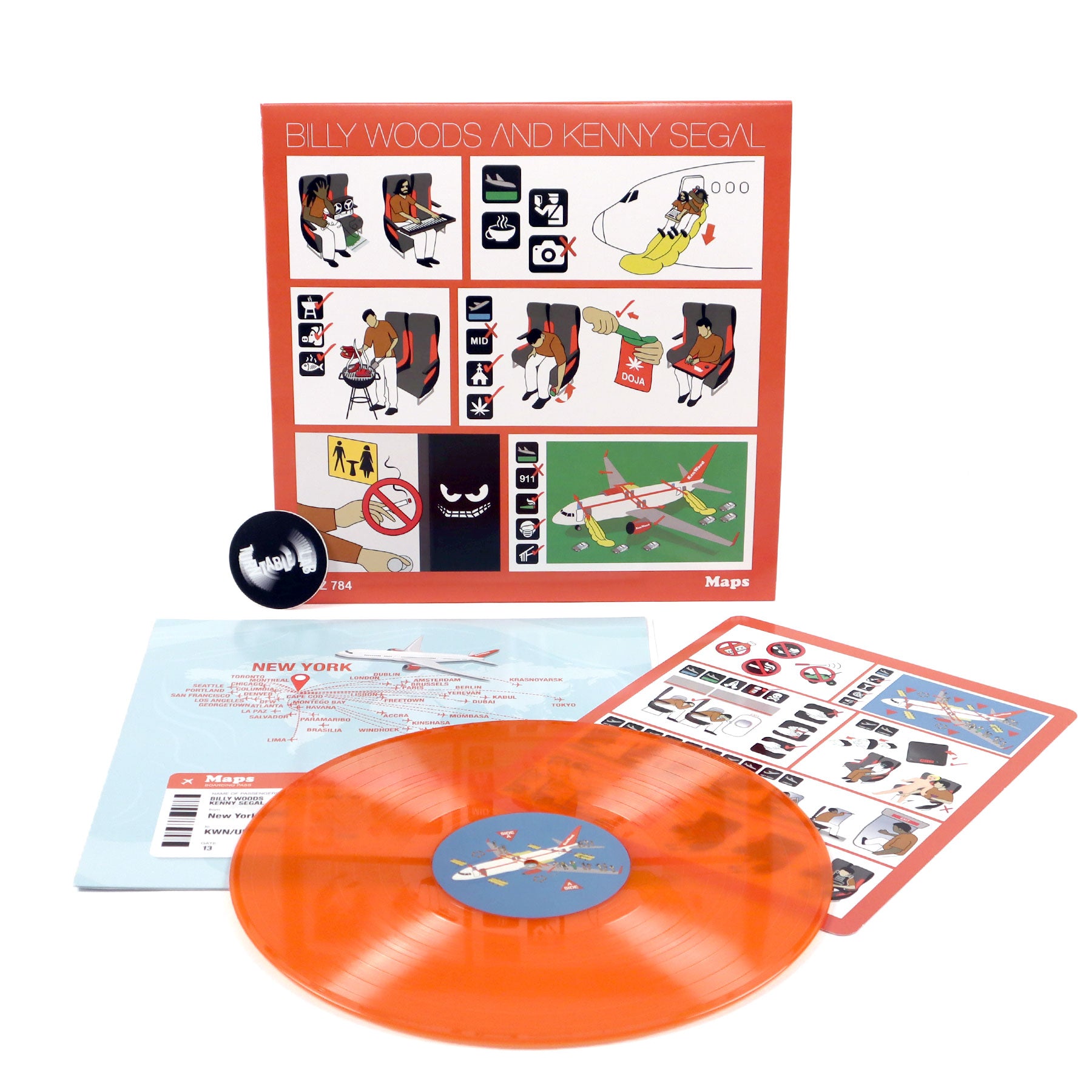 Billy Woods & Kenny Segal: Maps (Colored Vinyl) Vinyl LP — TurntableLab.com