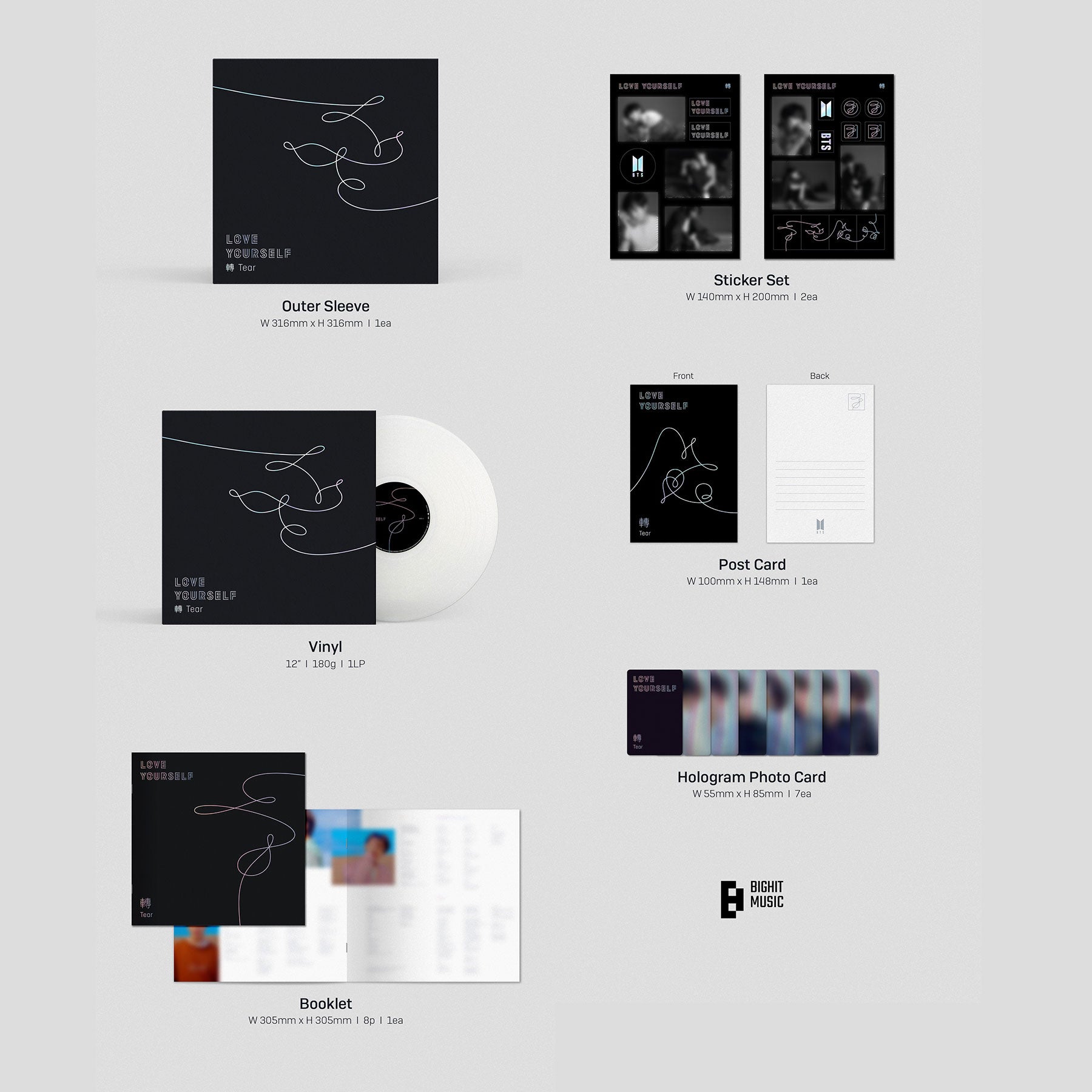 BTS: Love Yourself - Tear (Colored Vinyl) Vinyl LP — TurntableLab.com