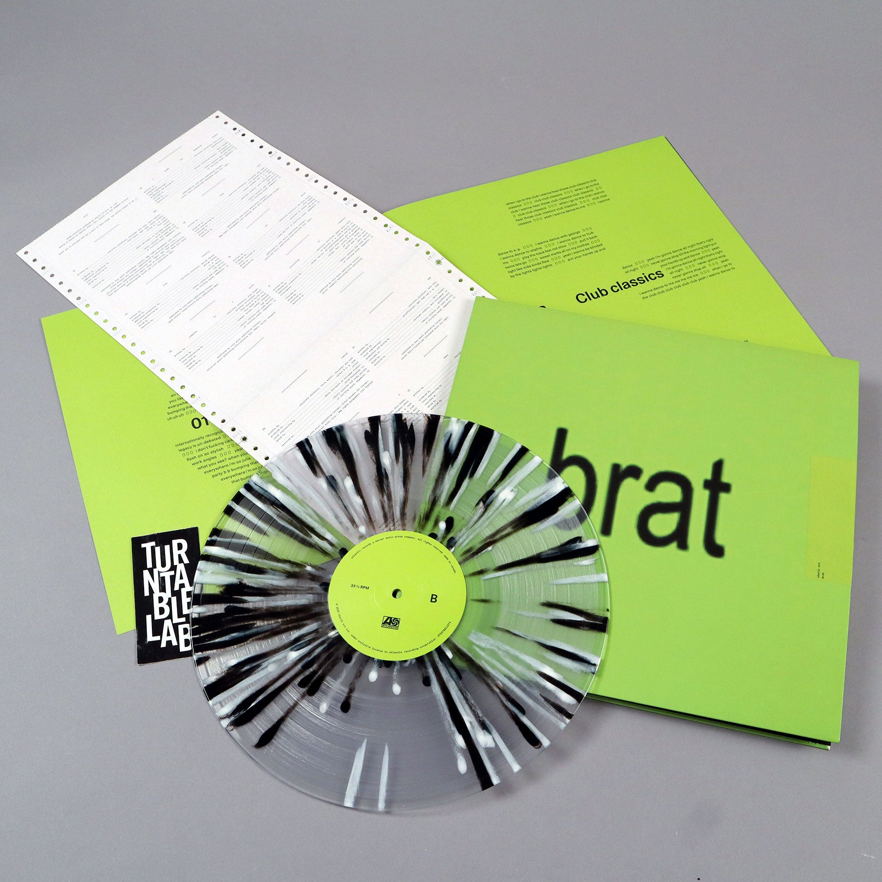 Charli XCX: Brat (Colored Vinyl) Vinyl LP - Turntable Lab Exclusive ...