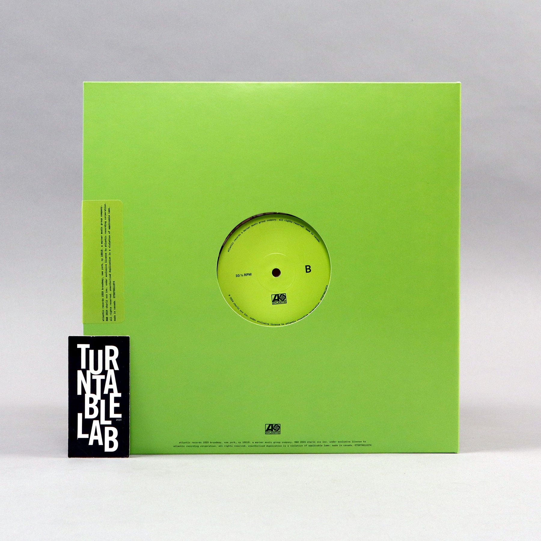 Charli XCX: Brat (Colored Vinyl) Vinyl LP - Turntable Lab Exclusive ...