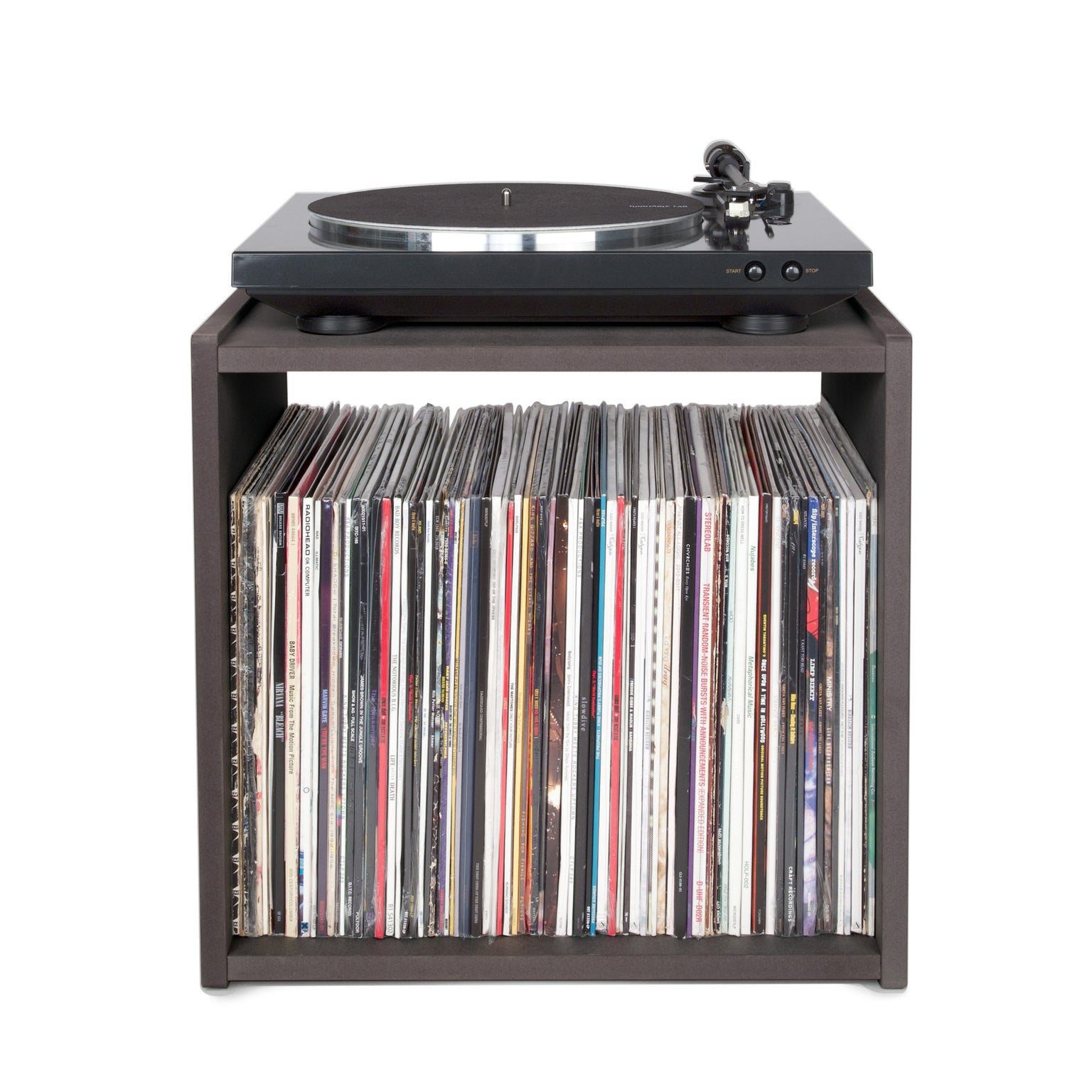 Line Phono Audio Furniture: Turntable+Speaker Stands w/Record Storage ...