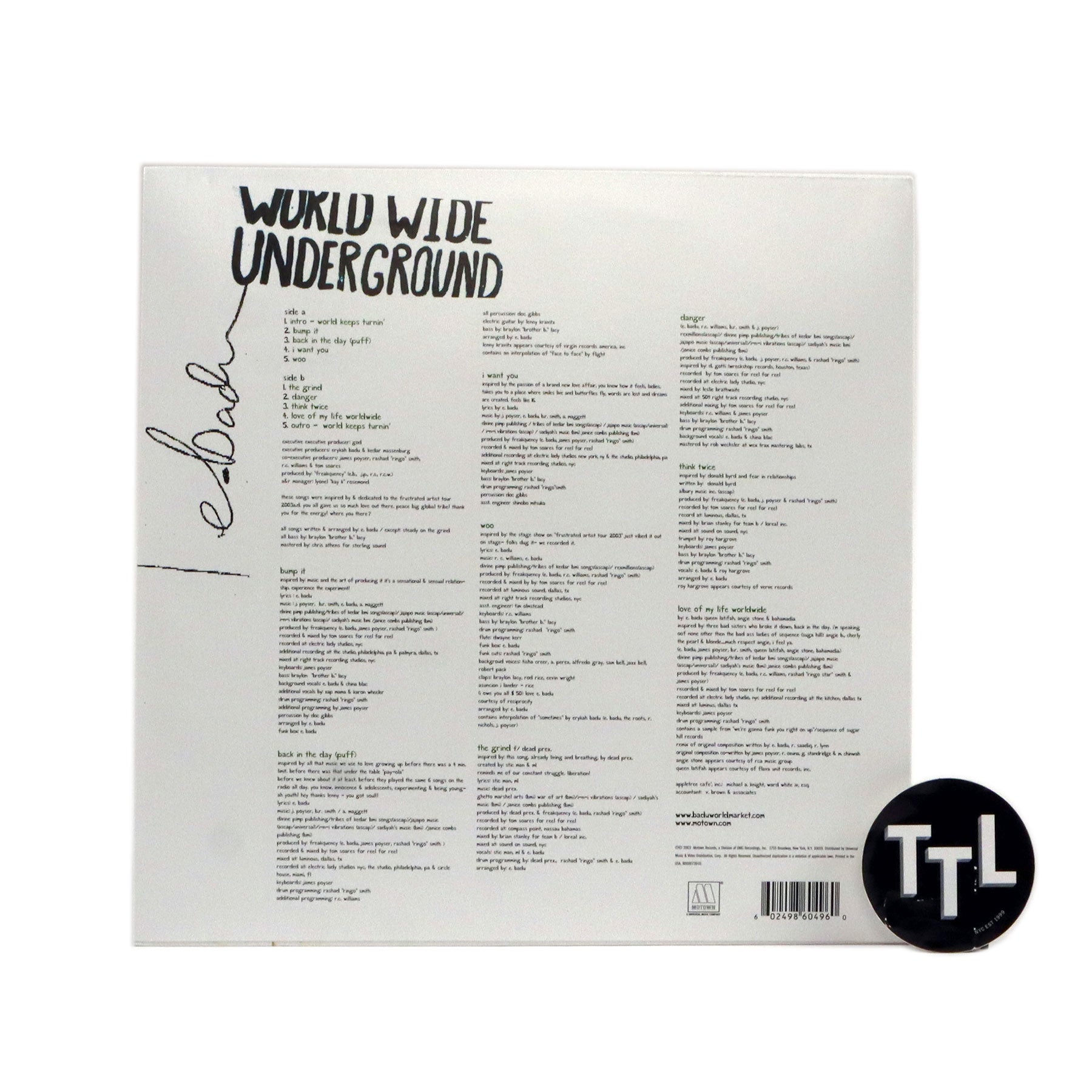 Erykah Badu: Worldwide Underground Vinyl LP — TurntableLab.com