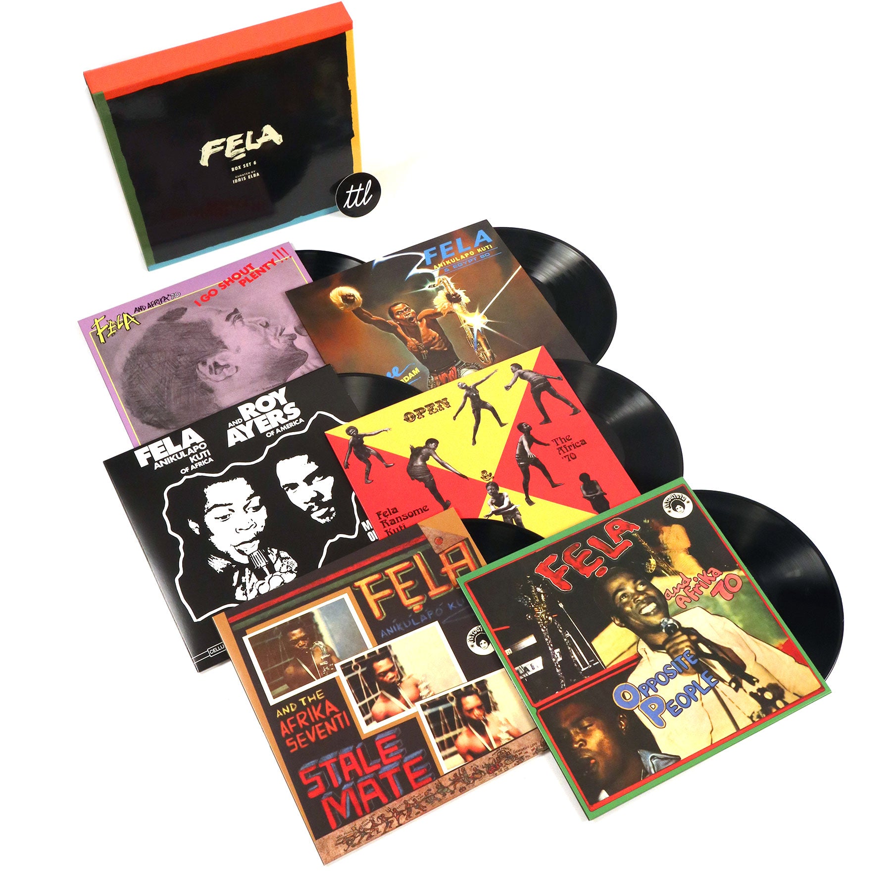 Fela Kuti: Vinyl Box Set #6 (Compiled by Idris Elba) Vinyl 7LP Boxset ...