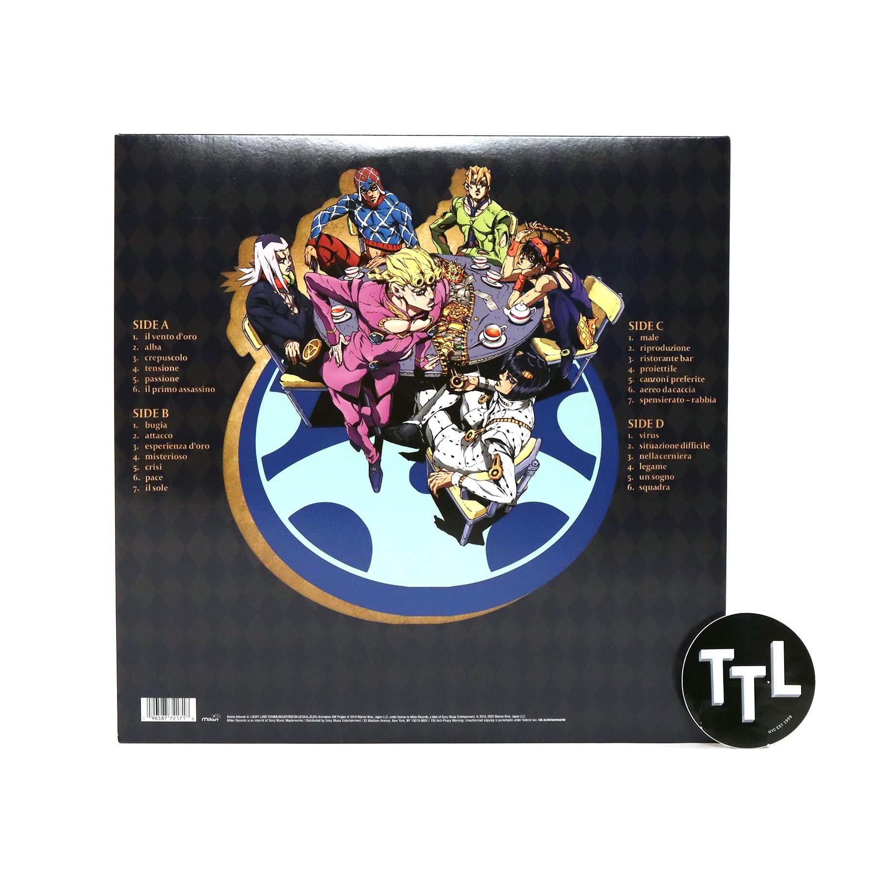 JoJo's Bizarre Adventure: Golden Wind Soundtrack (Colored Vinyl) Vinyl ...