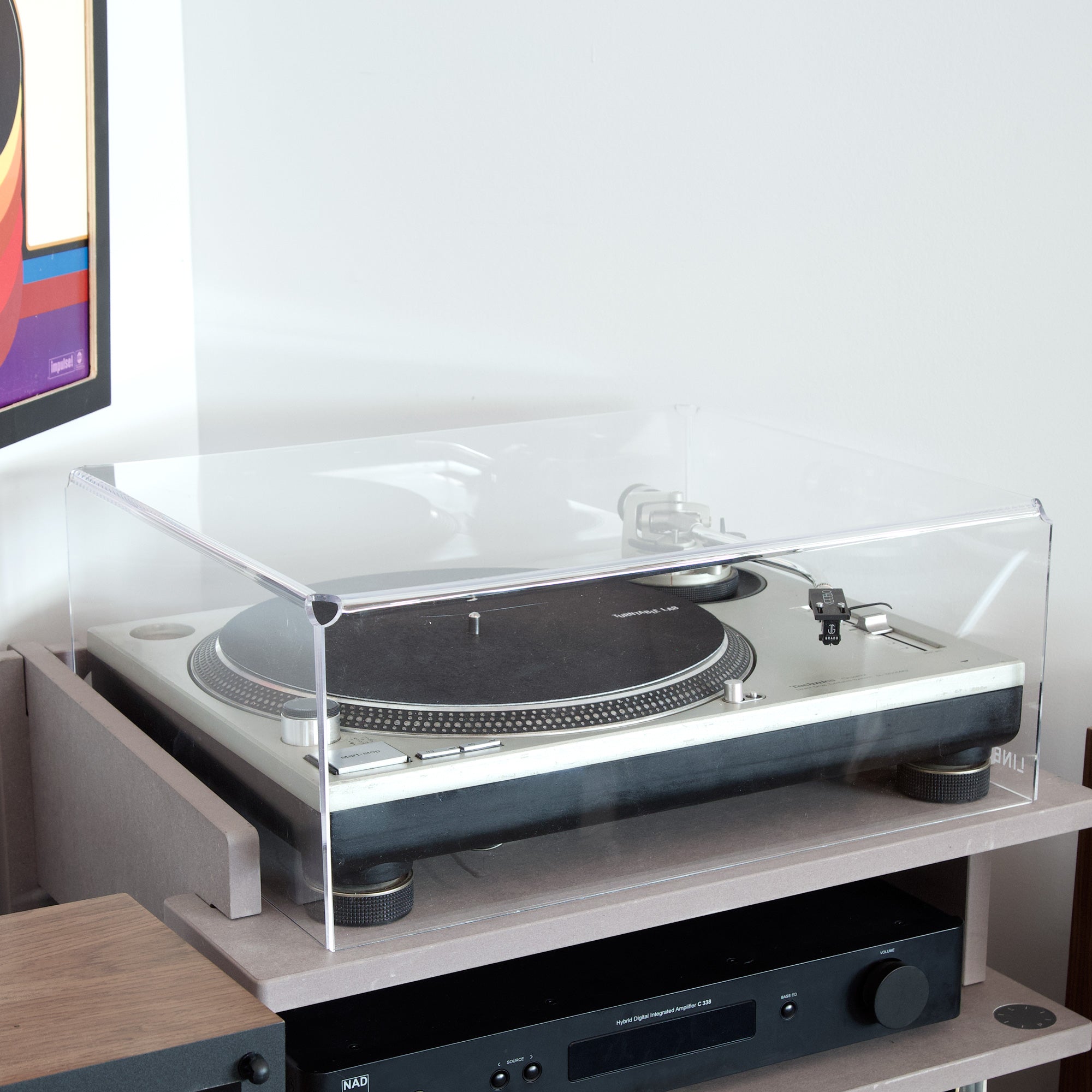 Line Phono: Universal Turntable Dust Cover (Fits Most Turntables, Clea ...