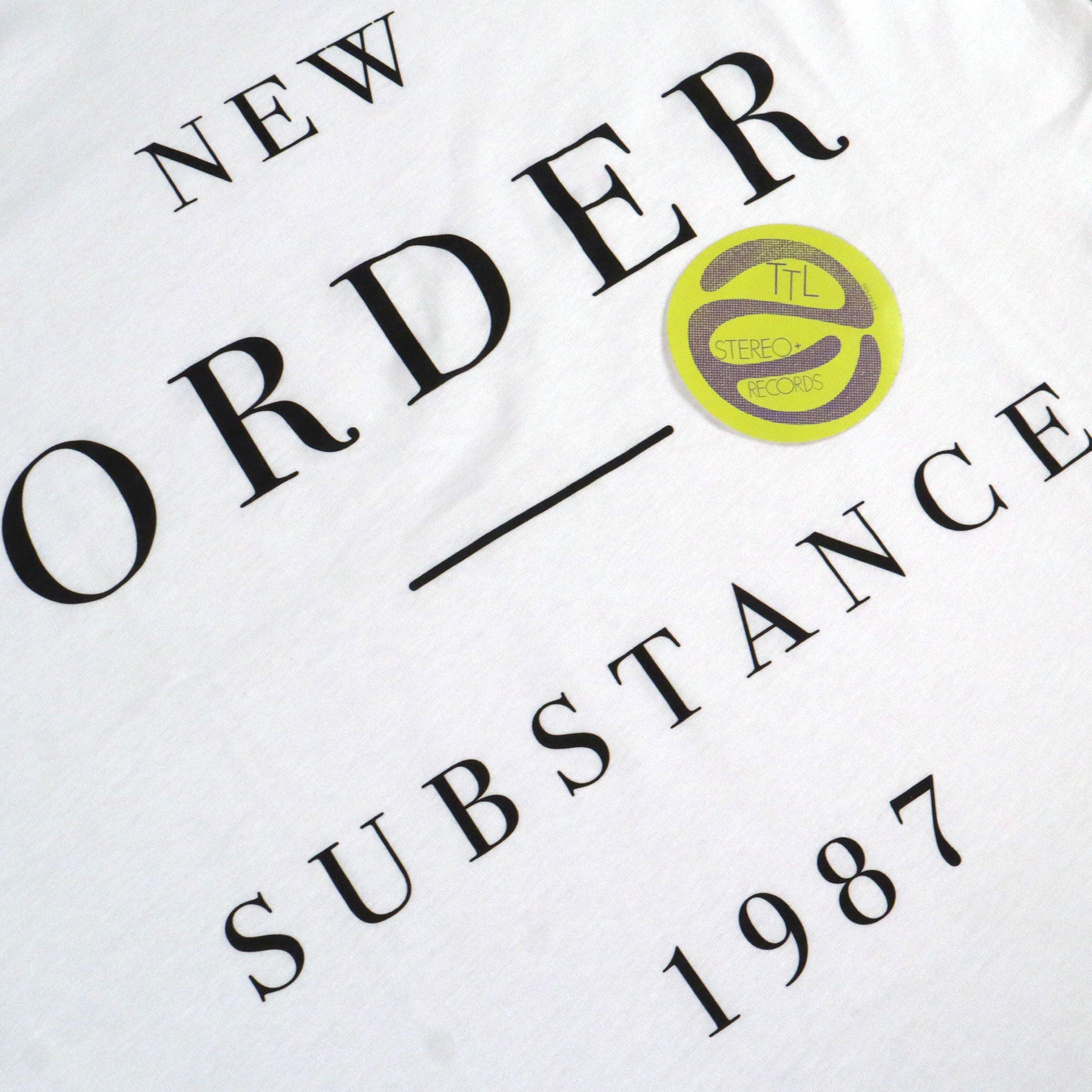 New Order: Substance Shirt — TurntableLab.com