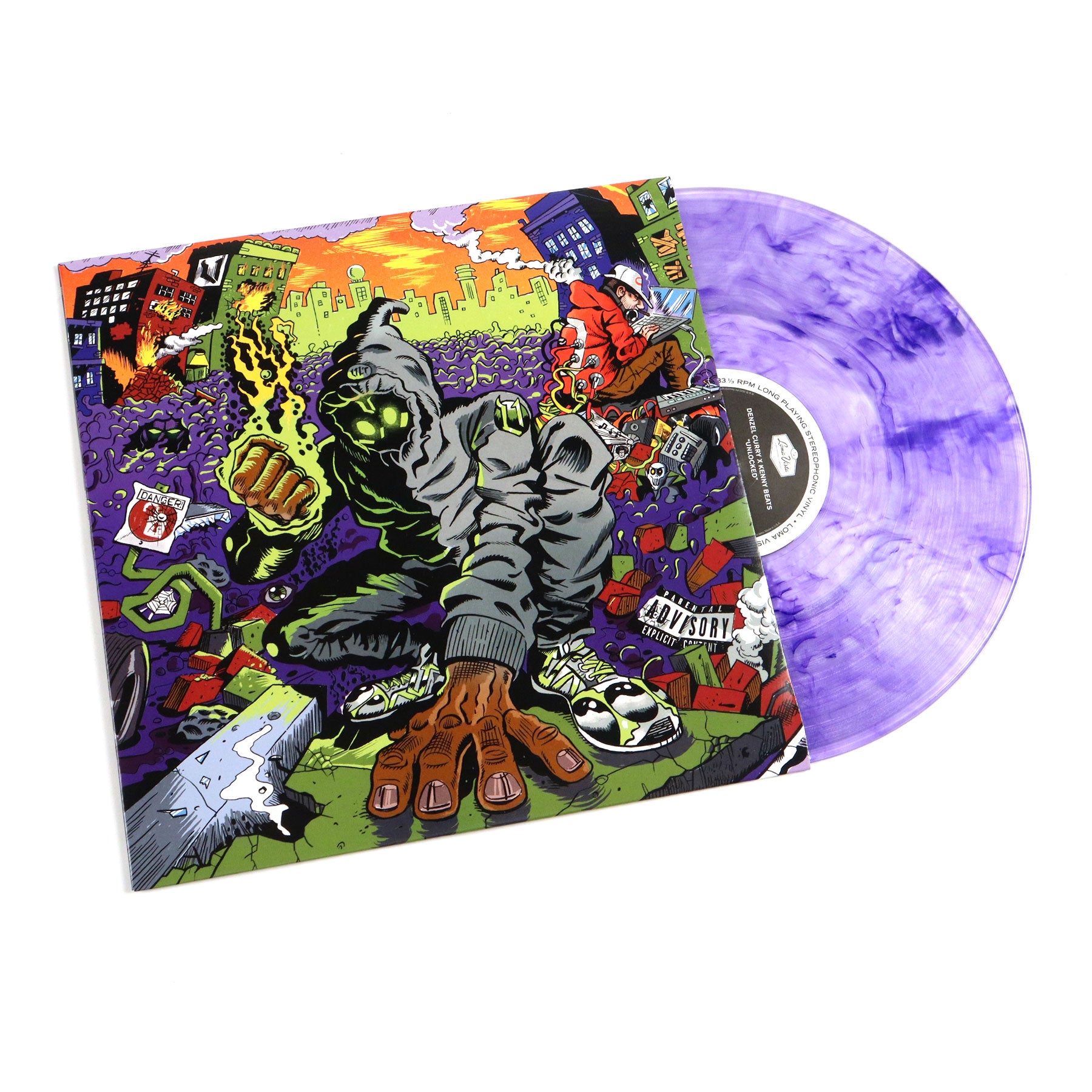 Denzel Curry & Kenny Beats: Unlocked (Amethyst Colored Vinyl) Vinyl LP ...