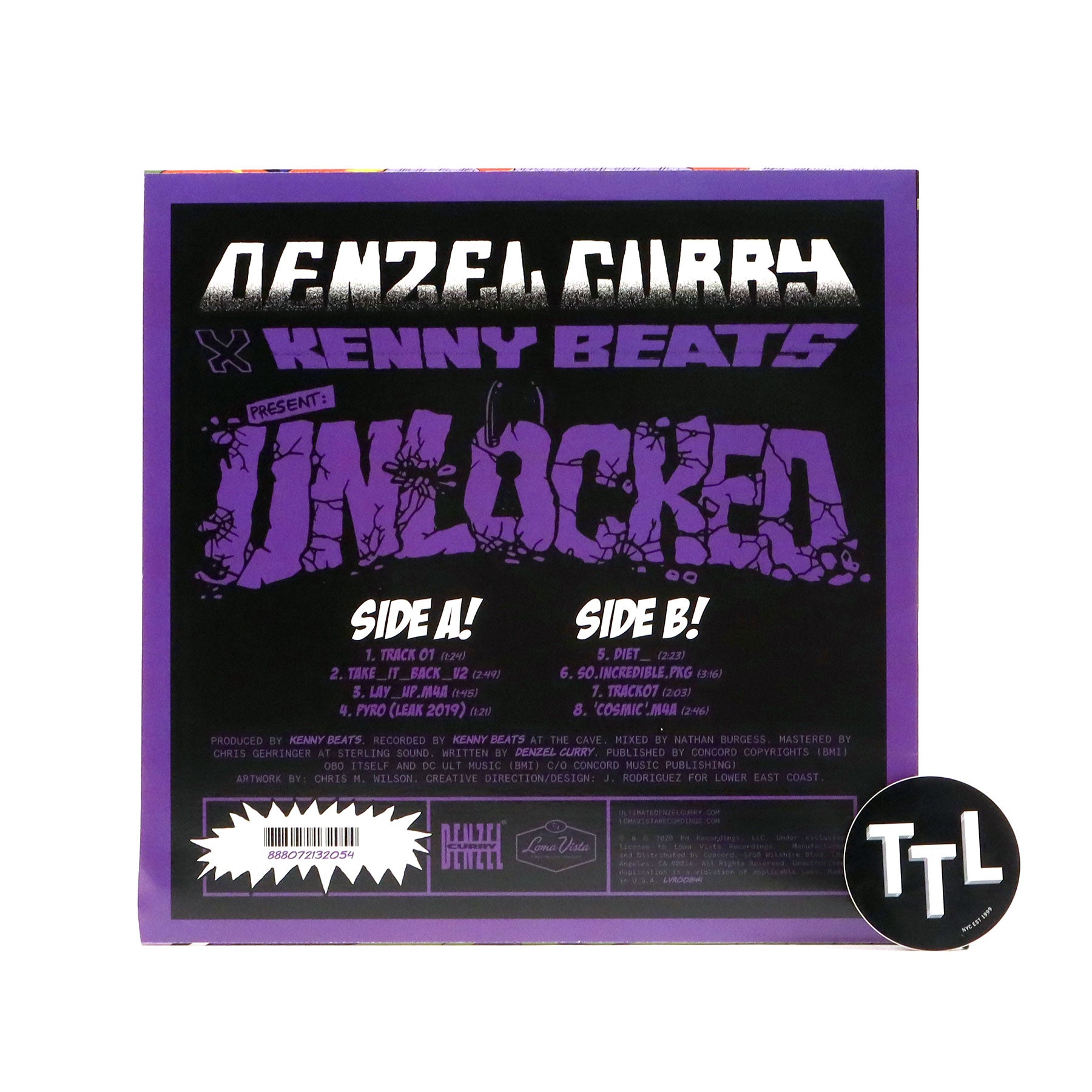 Denzel Curry & Kenny Beats: Unlocked (Amethyst Colored Vinyl) Vinyl LP ...