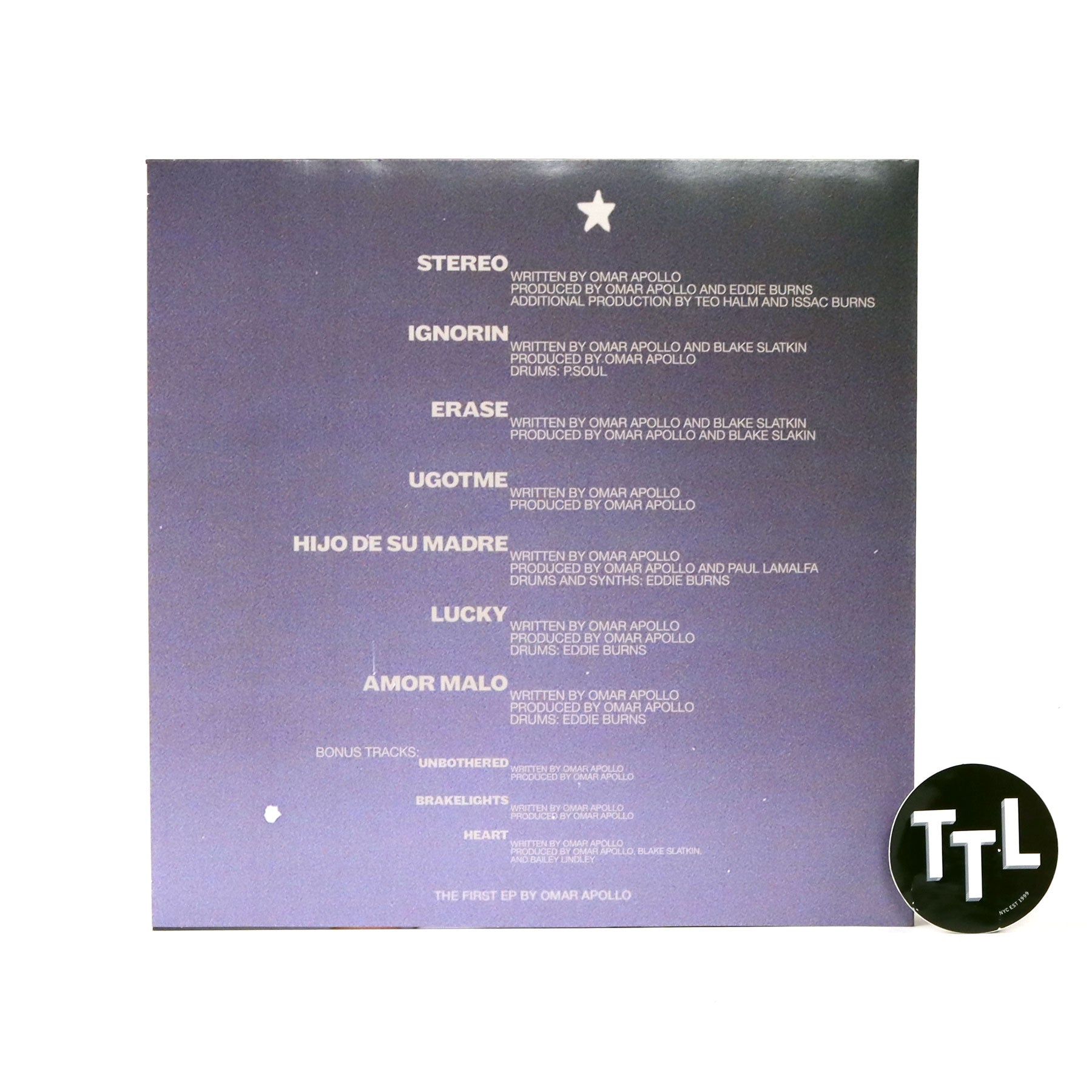 Omar Apollo: Stereo (Indie Exclusive Colored Vinyl) Vinyl LP ...