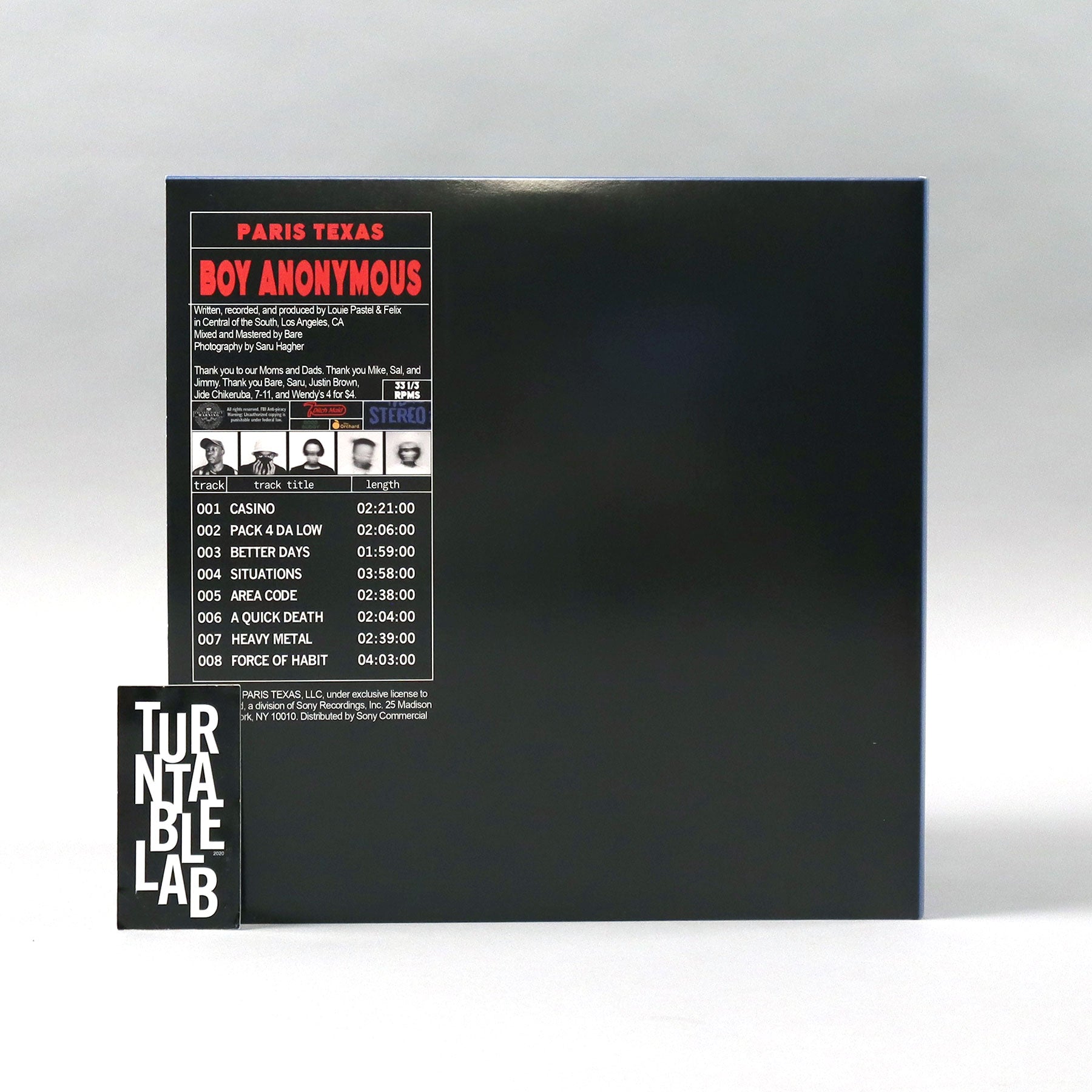 Paris Texas: Boy Anonymous (Colored Vinyl) Vinyl LP - Turntable Lab Ex ...