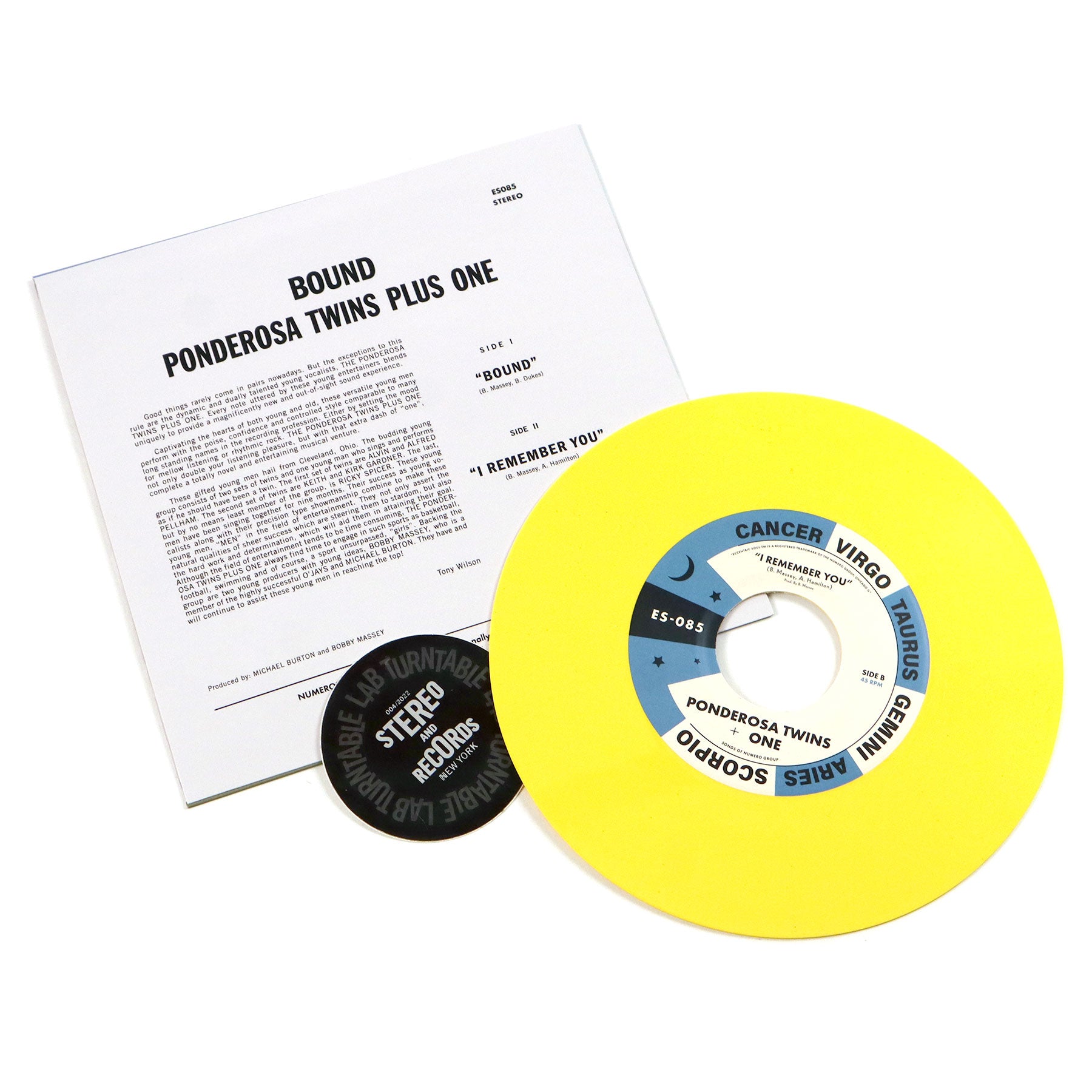 The Ponderosa Twins Plus One: Bound (Colored Vinyl) Vinyl 7 ...