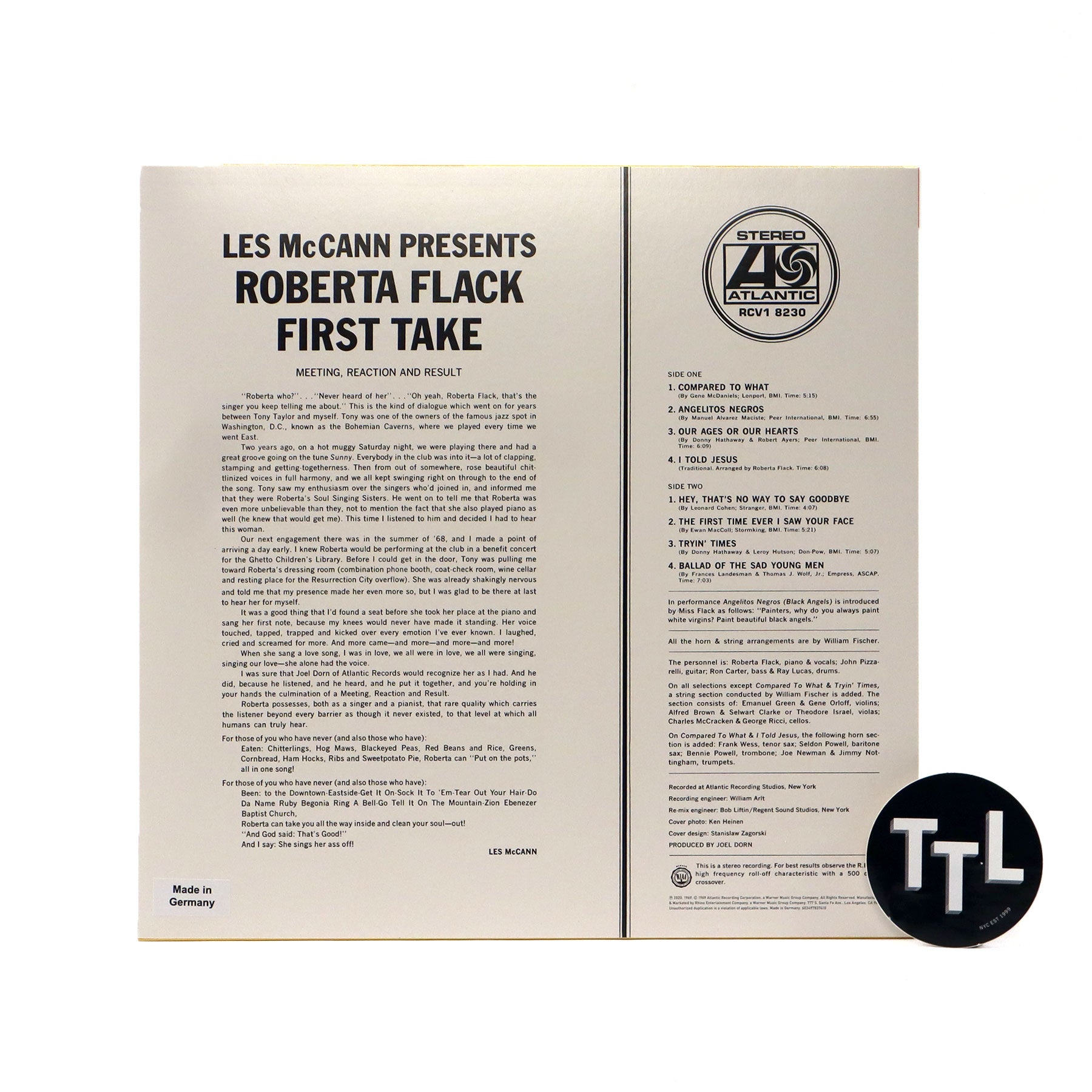Roberta Flack: First Take (Atlantic 75, Colored Vinyl) Vinyl LP ...
