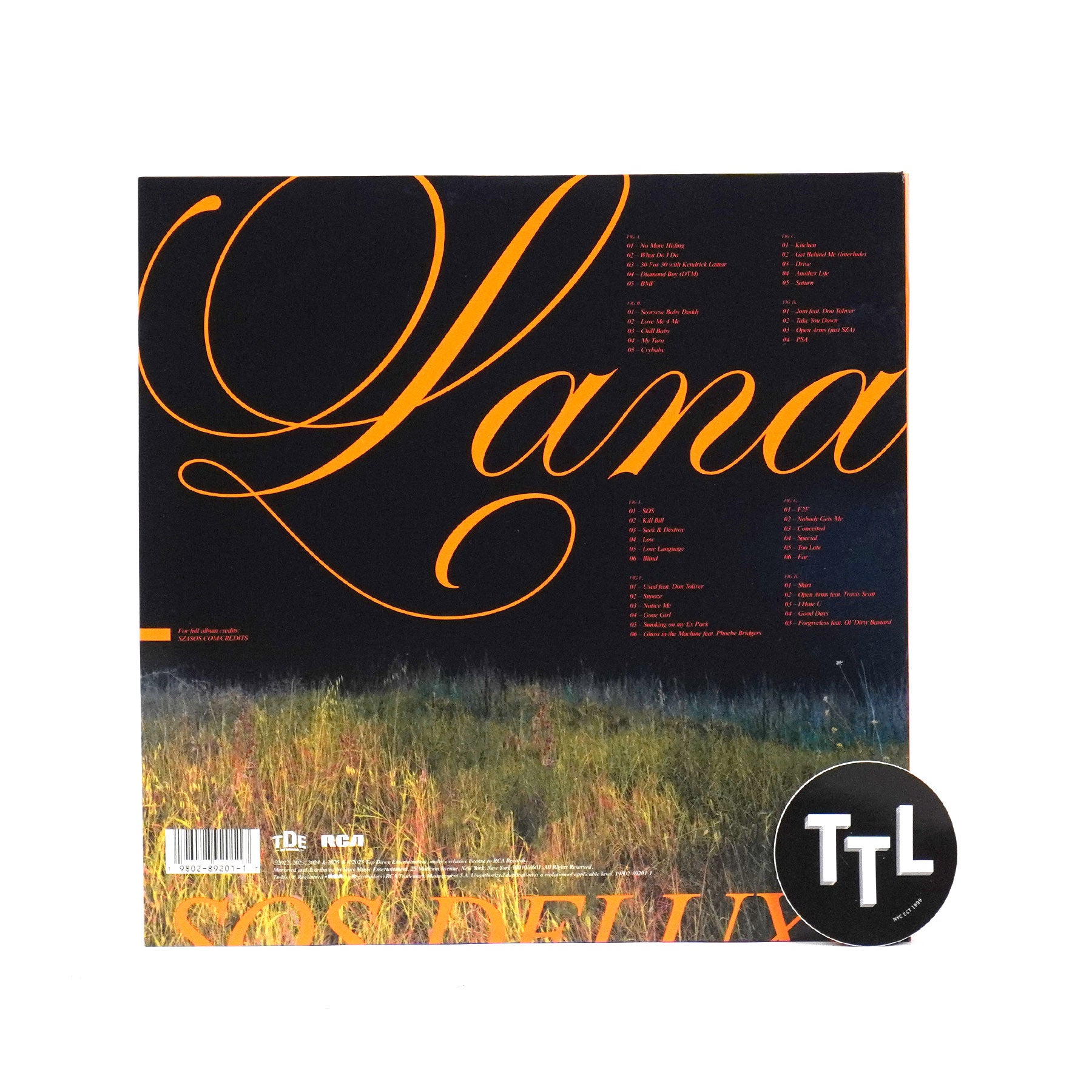 SZA: SOS Deluxe - LANA (Colored Vinyl) Vinyl 4LP — TurntableLab.com