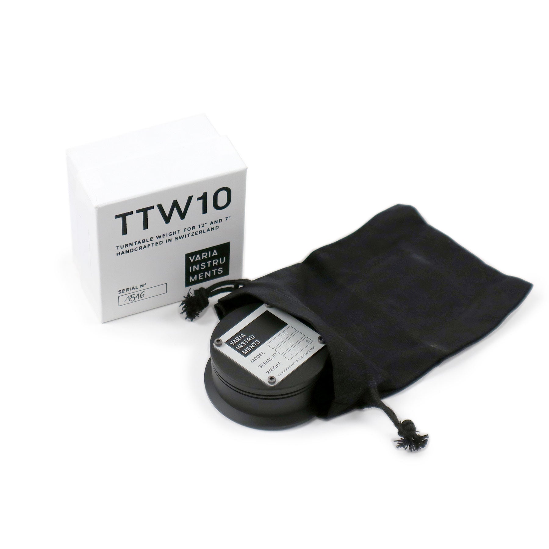 Varia Instruments: TTW10 Turntable Weight for 12" + 7" Records ...