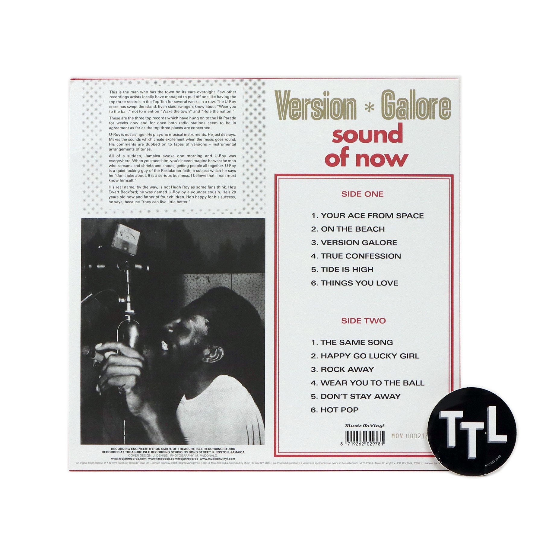 U-Roy: Version Galore (180g, Gold Colored Vinyl) Vinyl LP ...