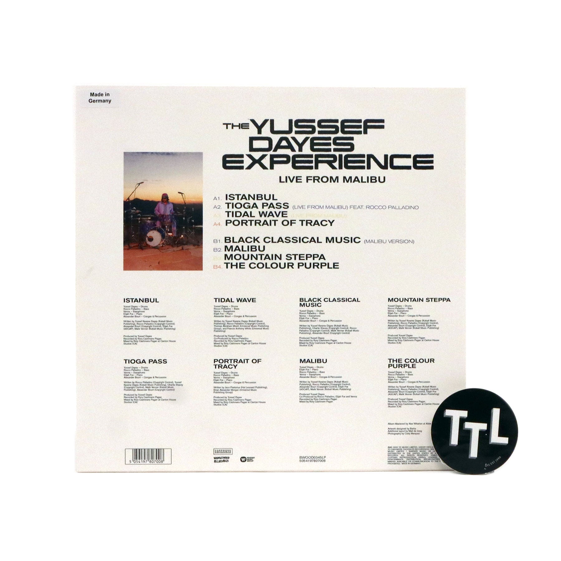 Yussef Dayes: The Yussef Dayes Experience Live From Malibu Vinyl LP ...