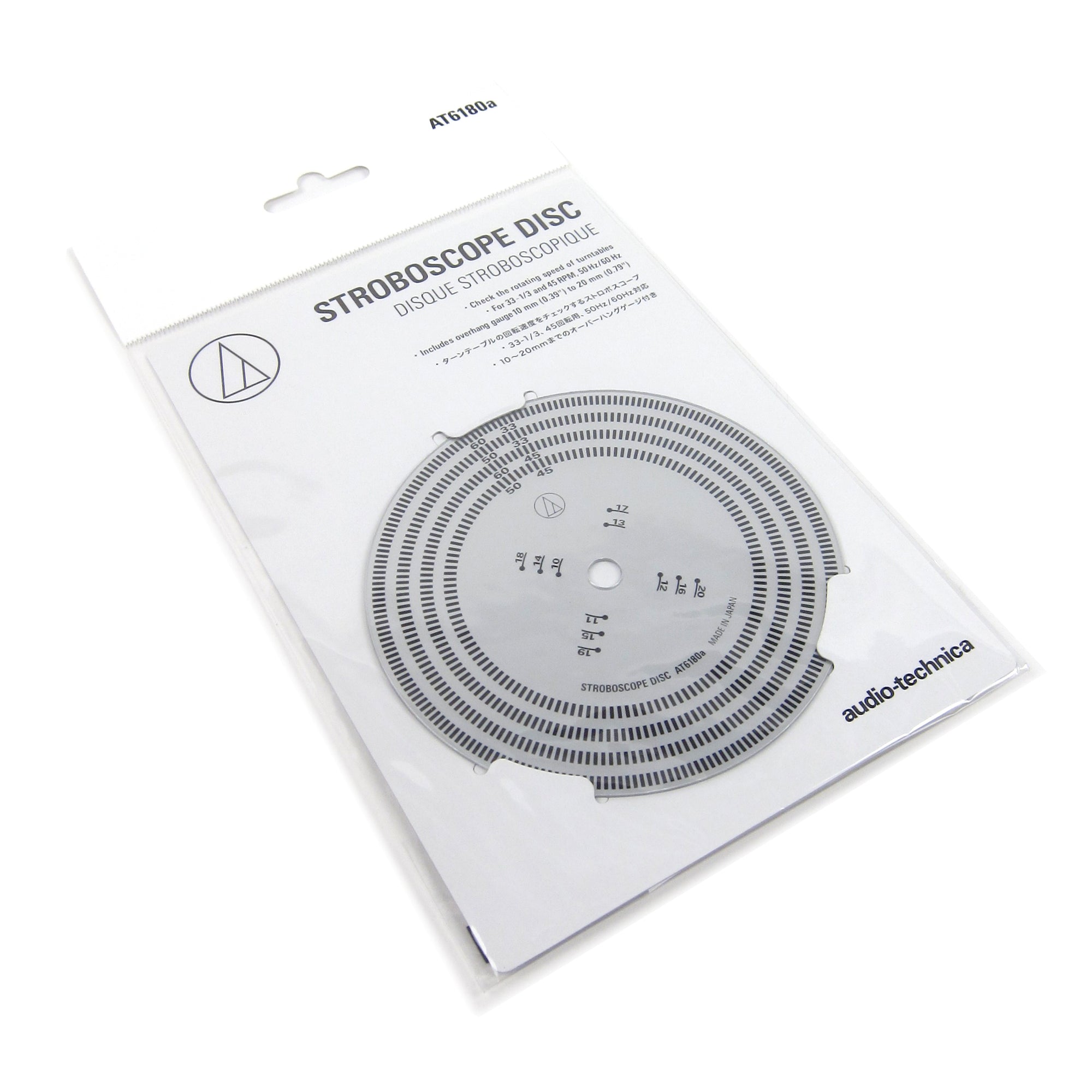 Audio-Technica: AT6180a Stroboscopic Disc for Turntable Speed Check ...