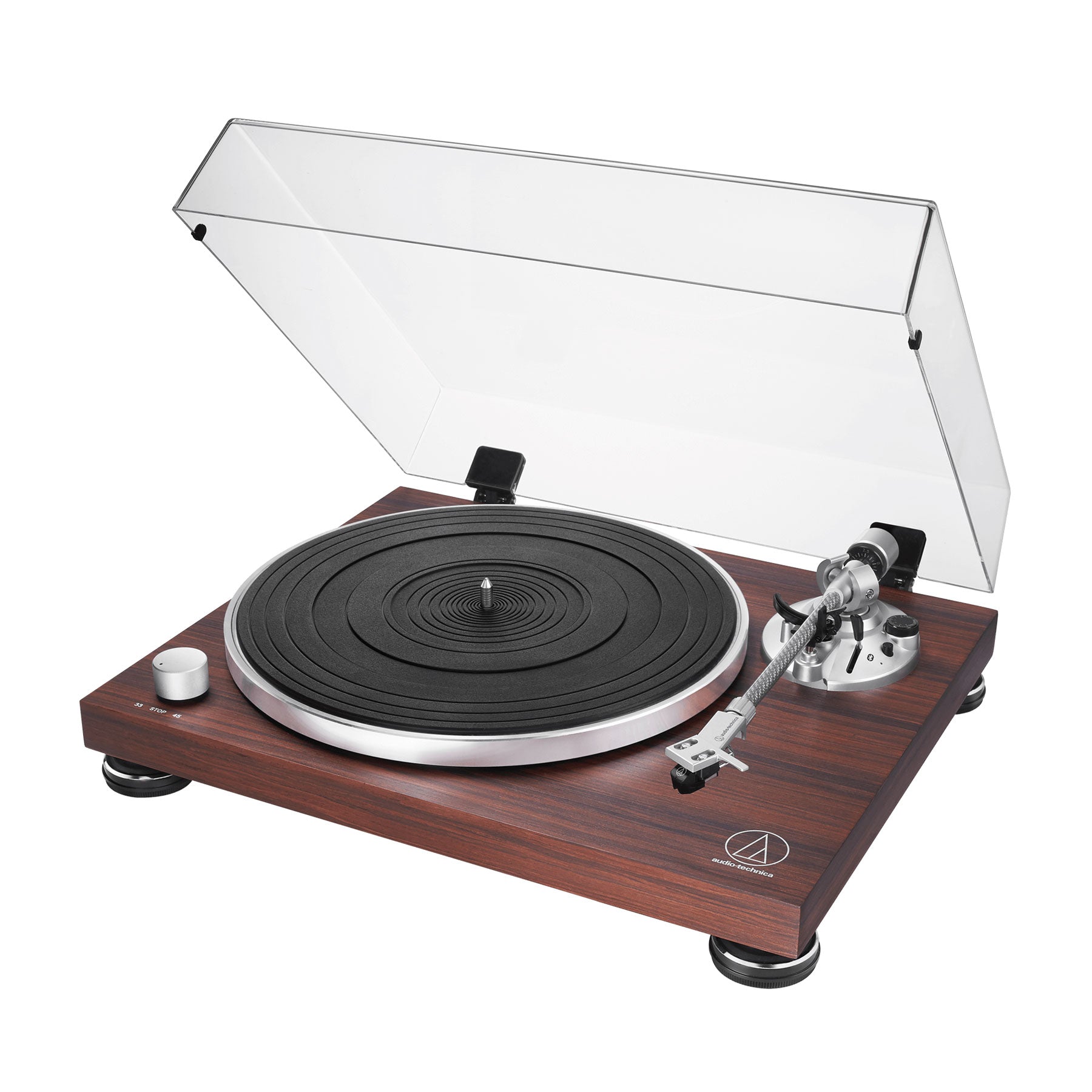 Audio-Technica: AT-LPW50BT-RW Bluetooth Turntable - Rosewood ...