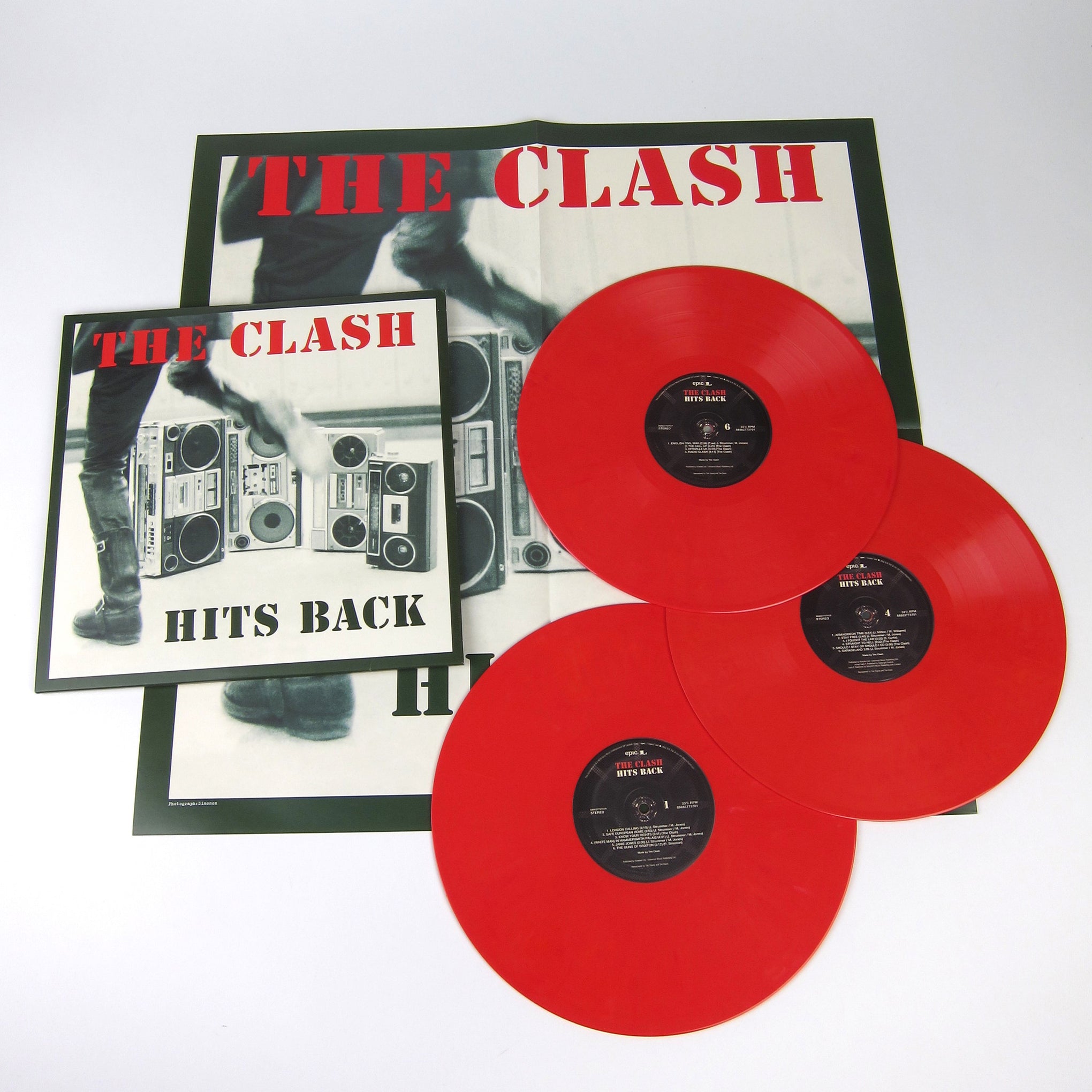 The Clash: Hits Back (180g, Colored Vinyl) Vinyl 3LP — TurntableLab.com