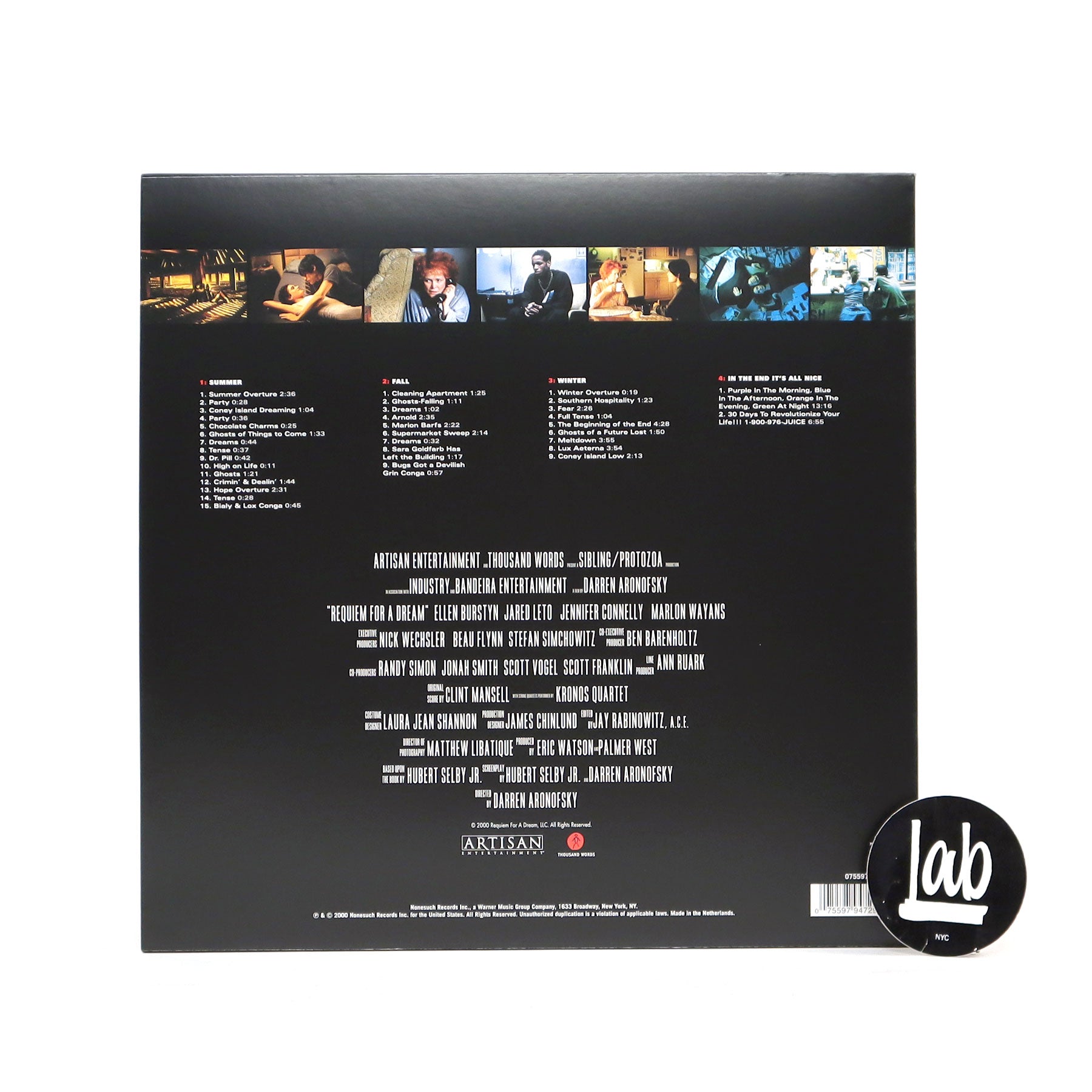 Clint Mansell & Kronos Quartet: Requiem For A Dream Soundtrack Vinyl 2 ...