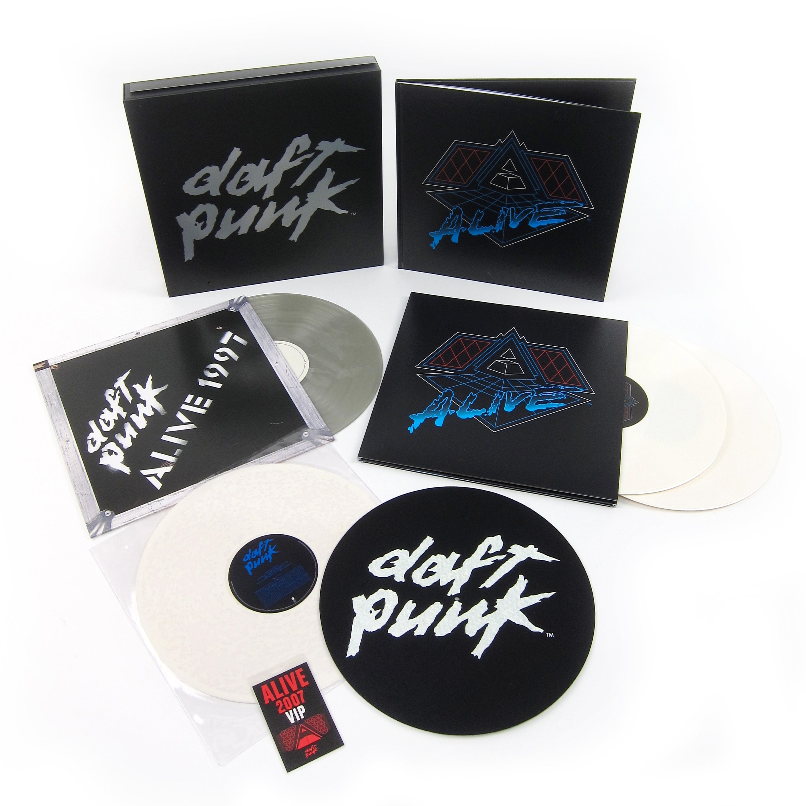 Daft Punk: Alive 1997 + Alive 2007 (180g, Colored Vinyl) 4LP Vinyl Box ...