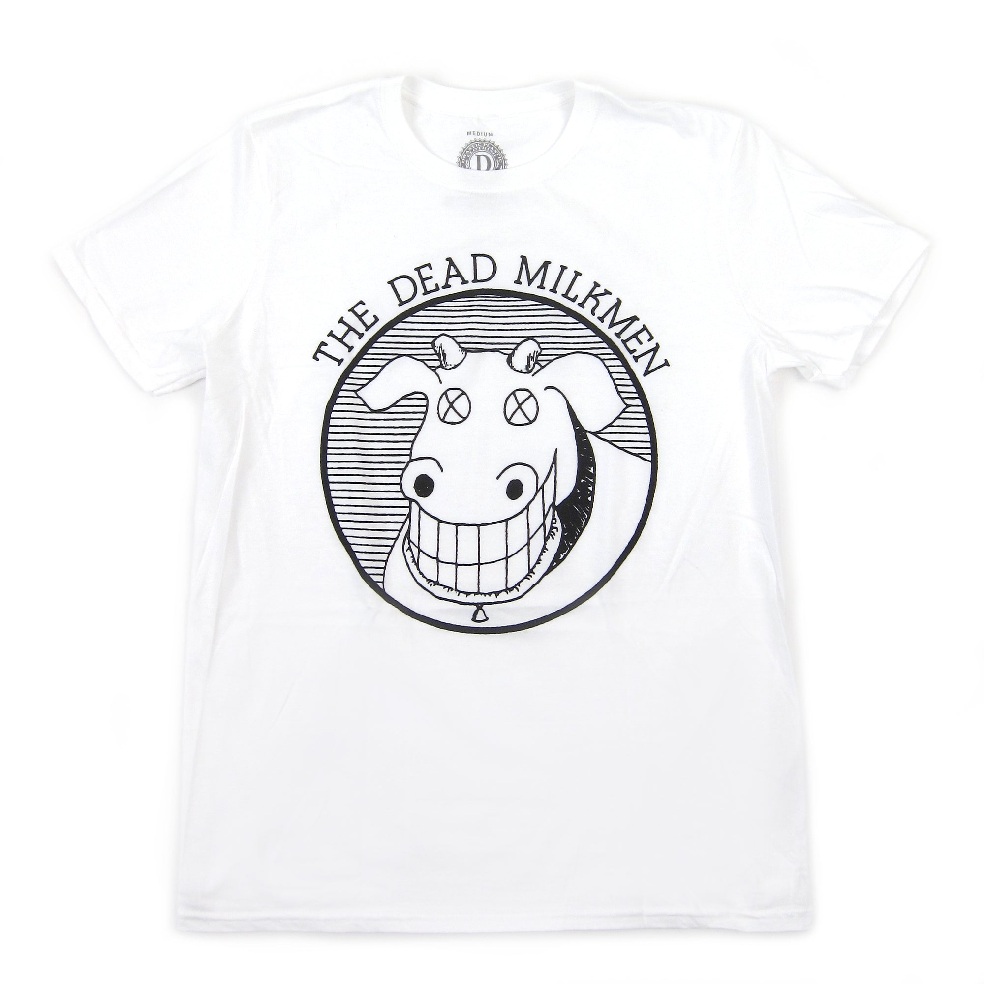 The Dead Milkmen: Cow Logo Shirt - White — TurntableLab.com