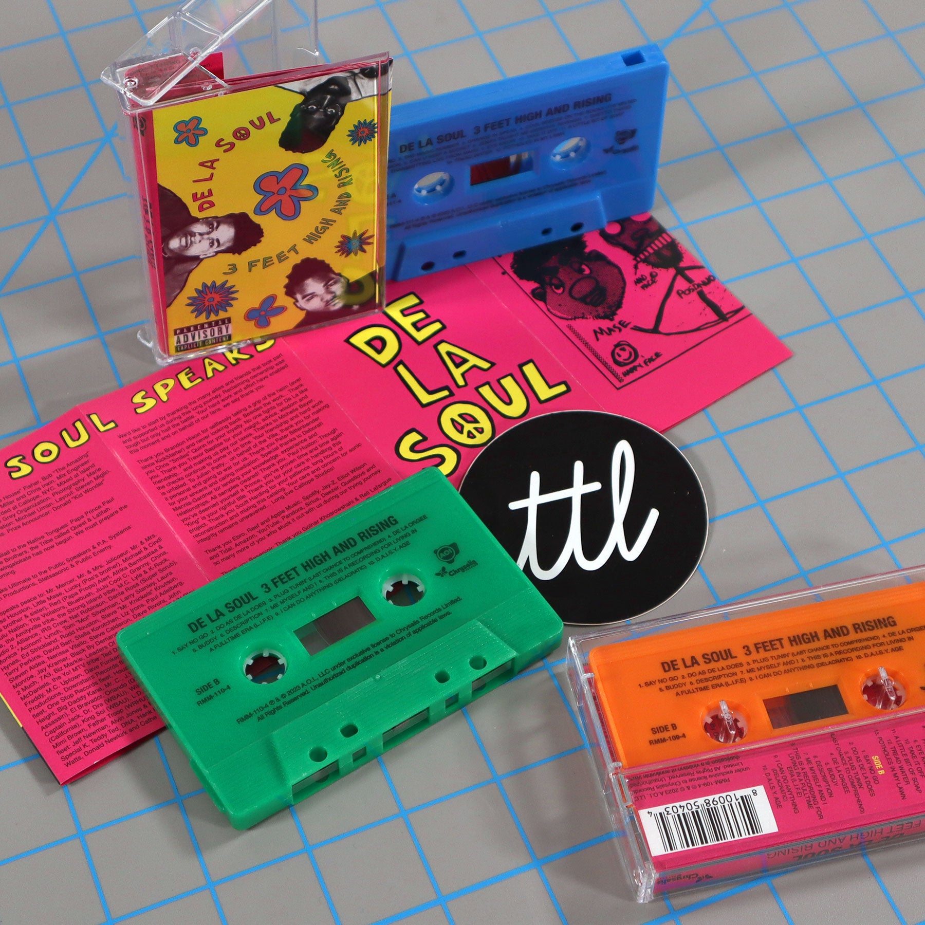 De La Soul: 3 Feet High And Rising Cassette — TurntableLab.com