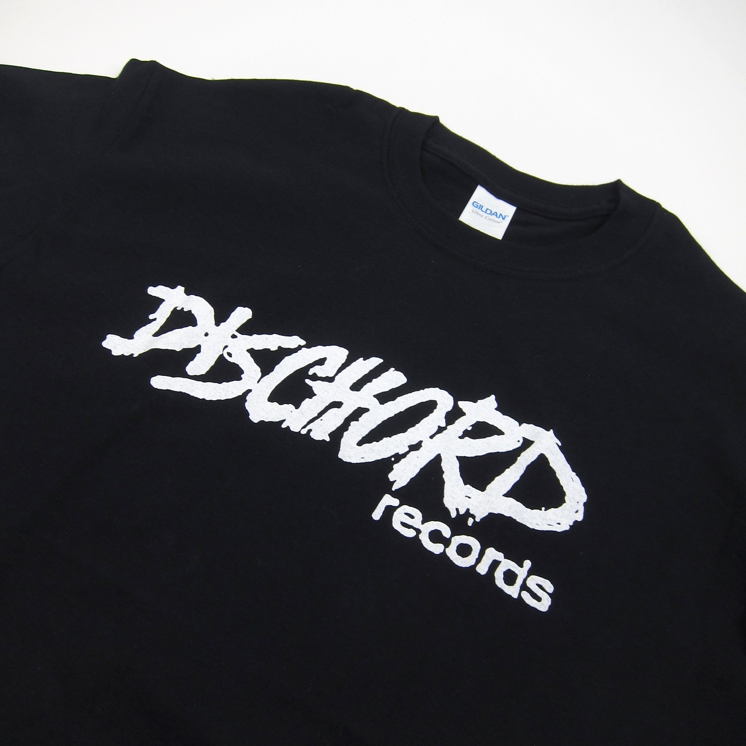 Dischord Records: Old Logo Shirt - Black — TurntableLab.com