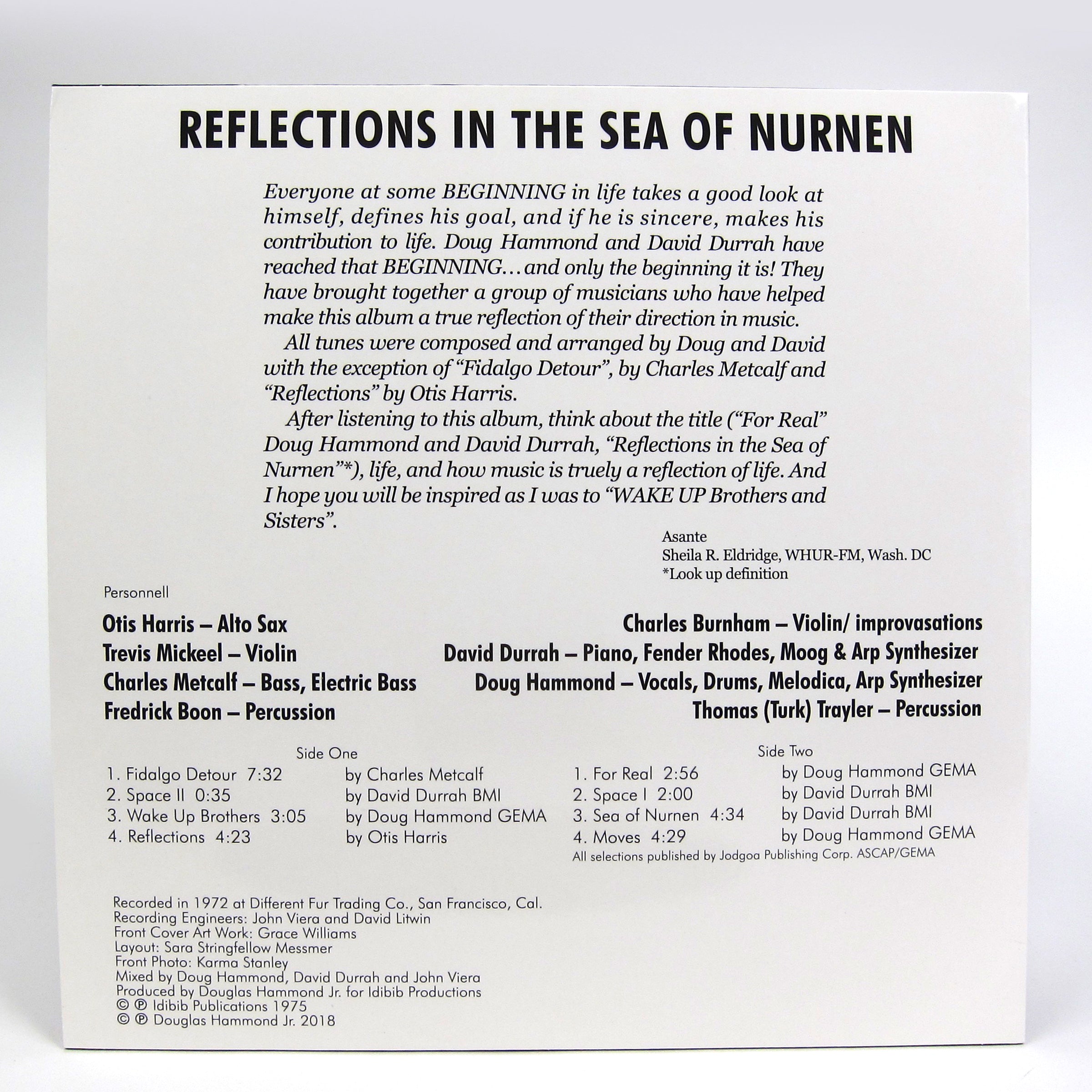 Doug Hammond & David Durrah: Reflections In The Sea Of Nurnen (180g) V ...