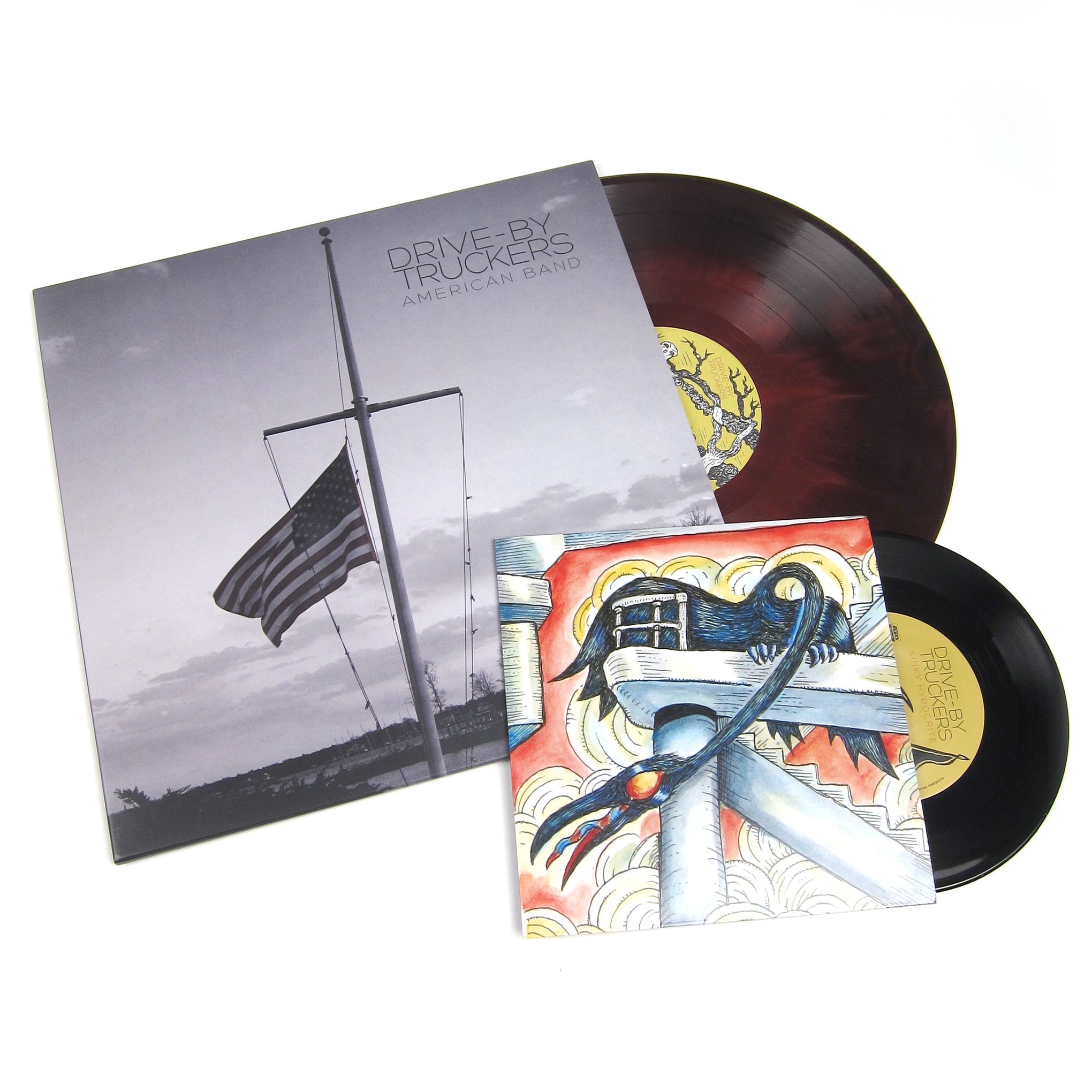 Drive-By Truckers: American Band Red Marbled Vinyl LP+7" — TurntableLab.com