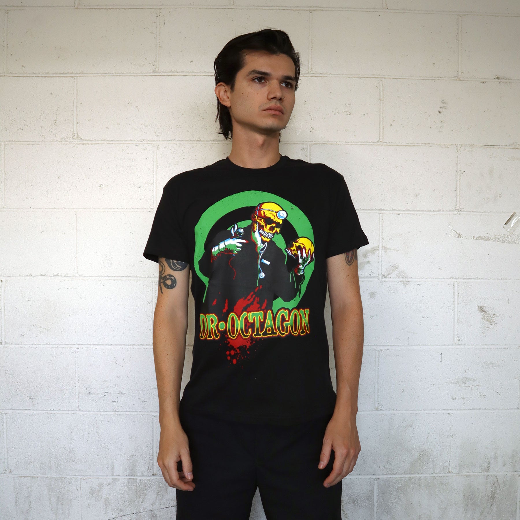 Dr. Octagon: Skull Shirt - Black — TurntableLab.com