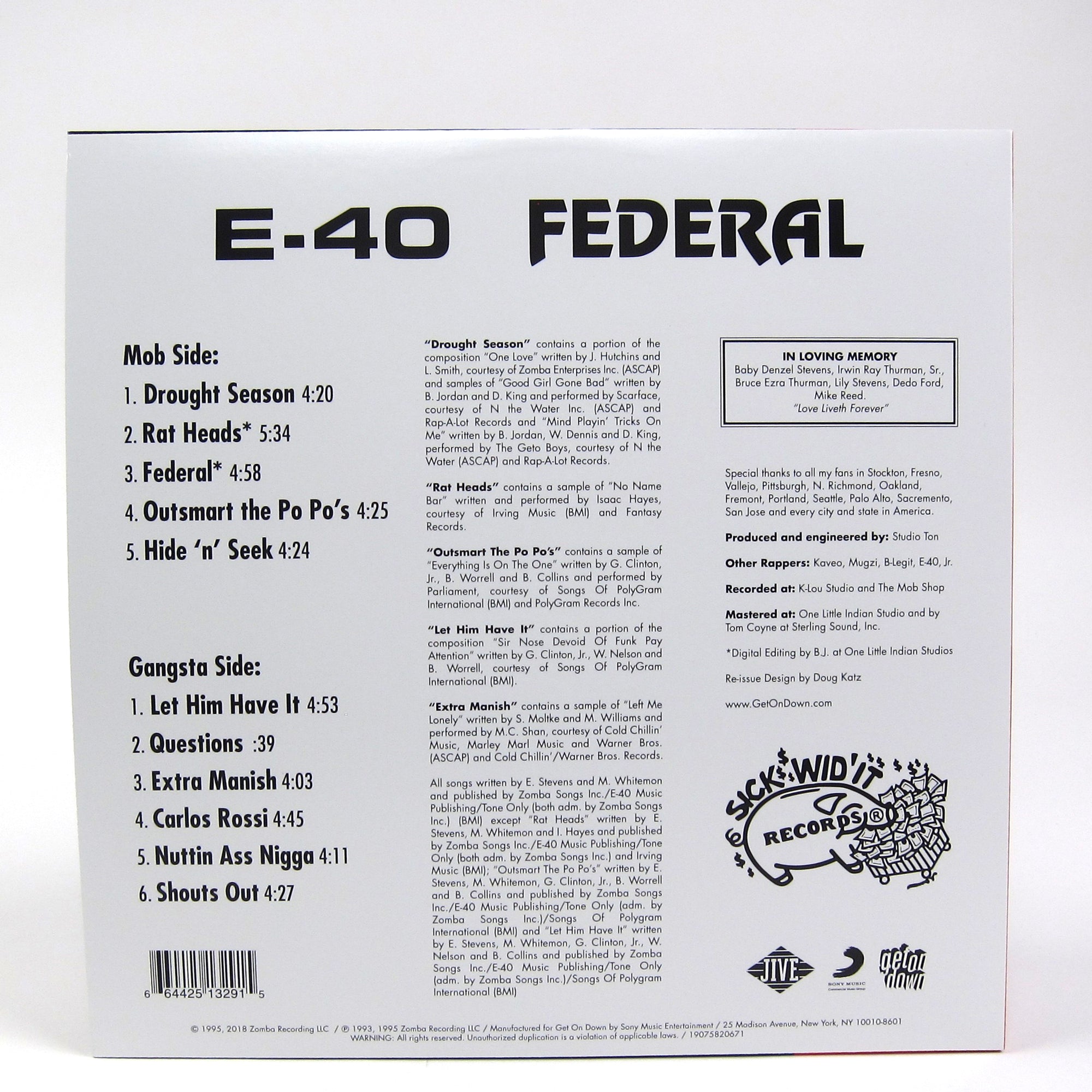 E-40: Federal Vinyl LP — TurntableLab.com