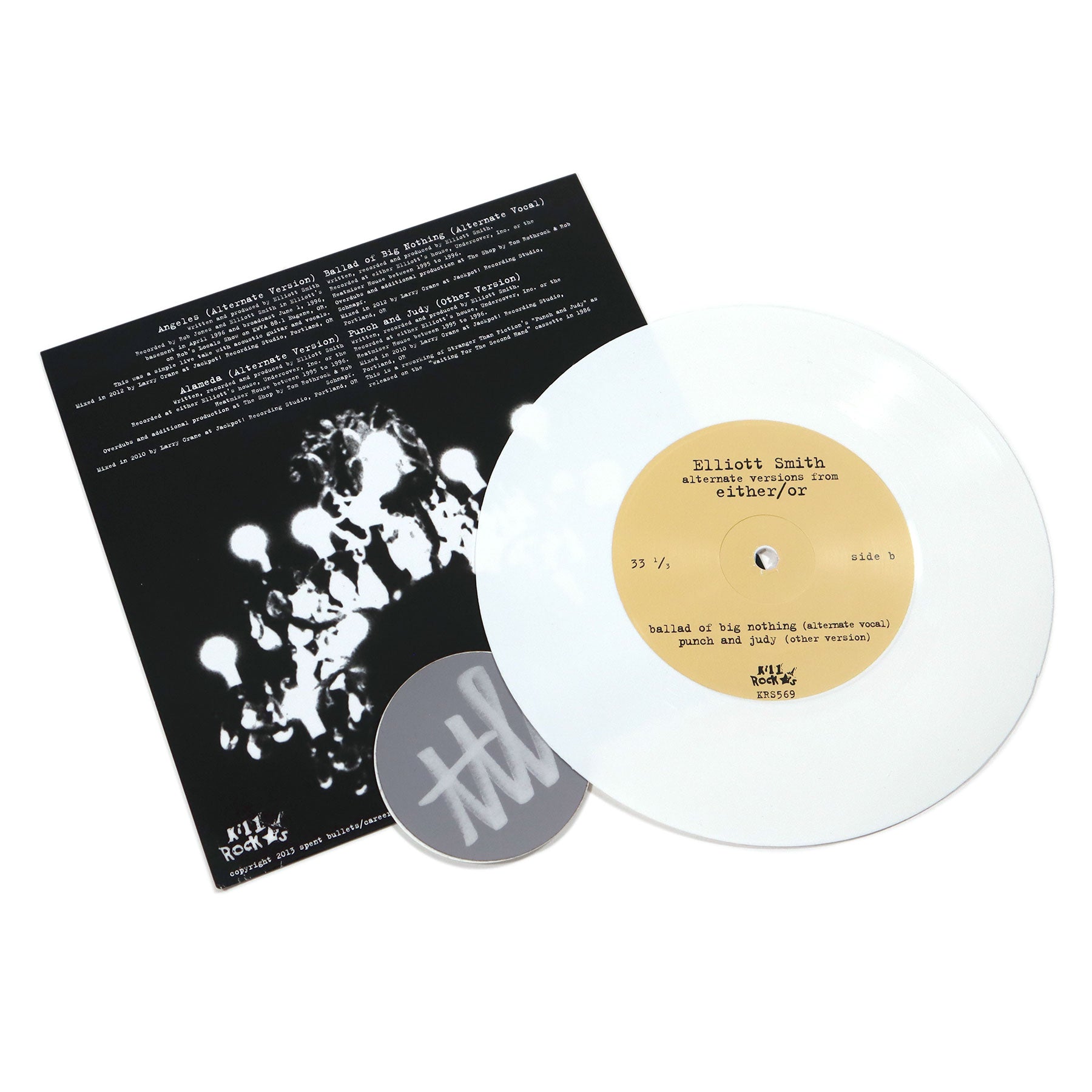 Elliott Smith: Either/Or Alternate Versions (Colored Vinyl) Vinyl 7 ...
