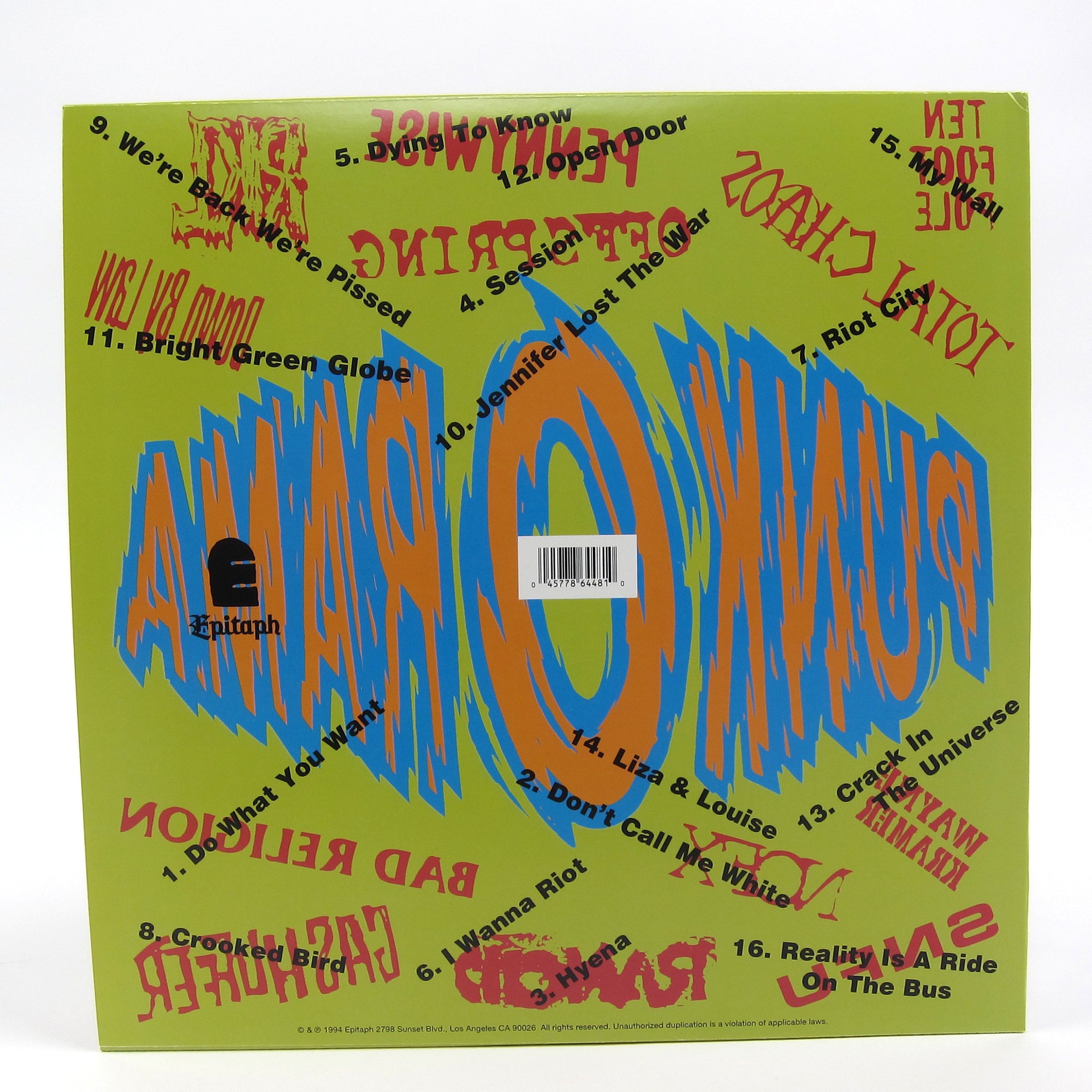 Epitaph: Punk-O-Rama (Colored Vinyl) Vinyl LP — TurntableLab.com