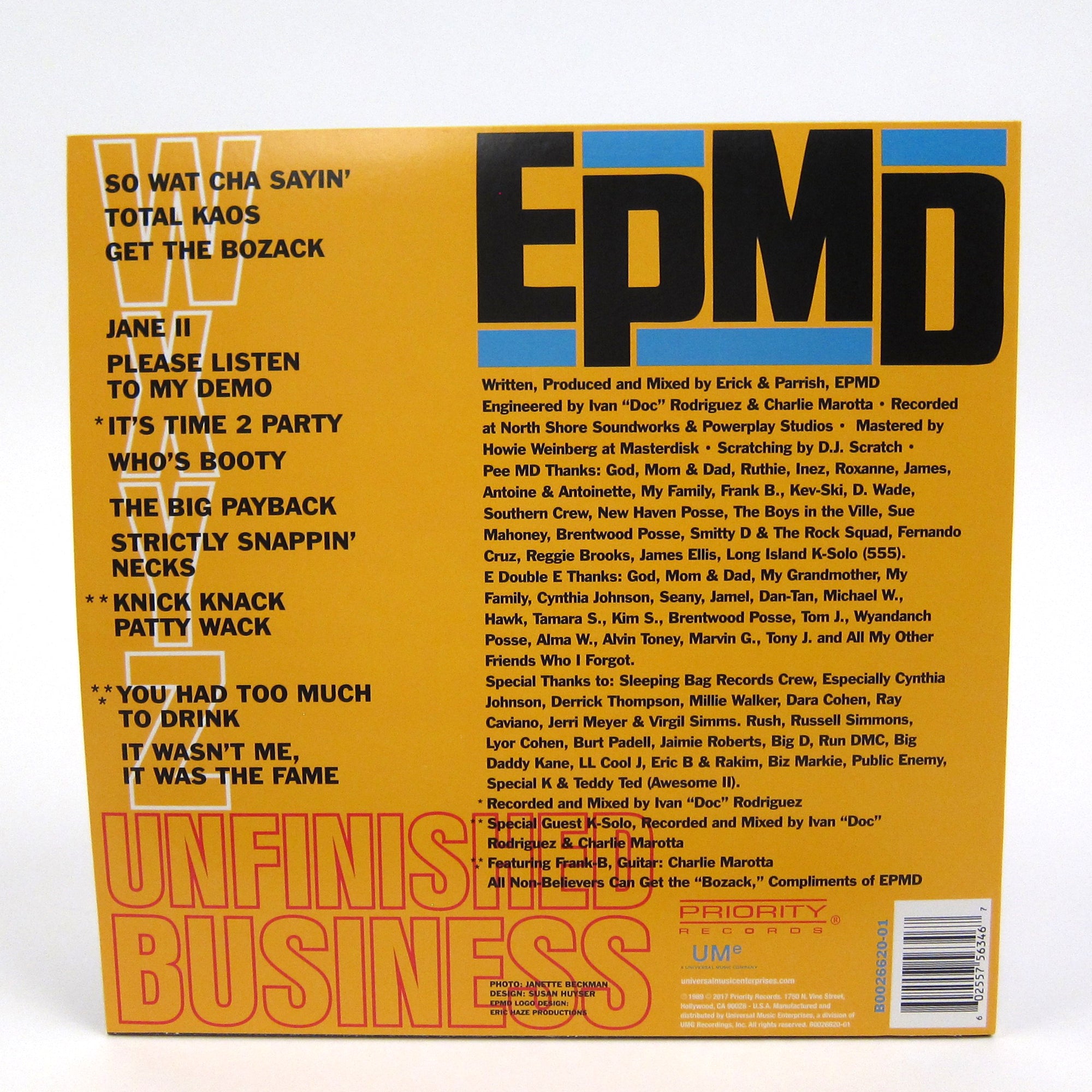 EPMD: Unfinished Business Vinyl 2LP — TurntableLab.com