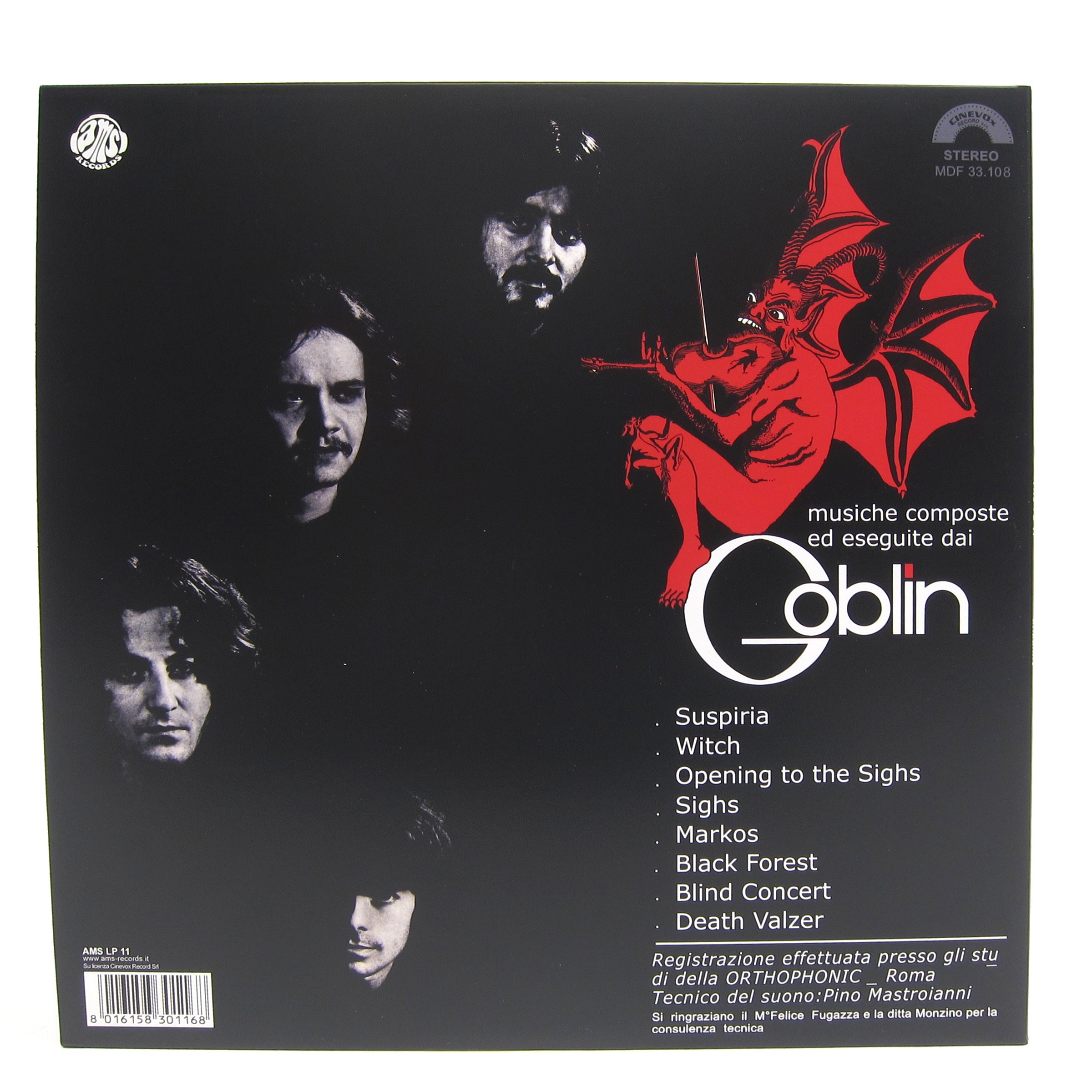 Goblin: Suspiria Soundtrack (Colored Vinyl) Vinyl LP — TurntableLab.com