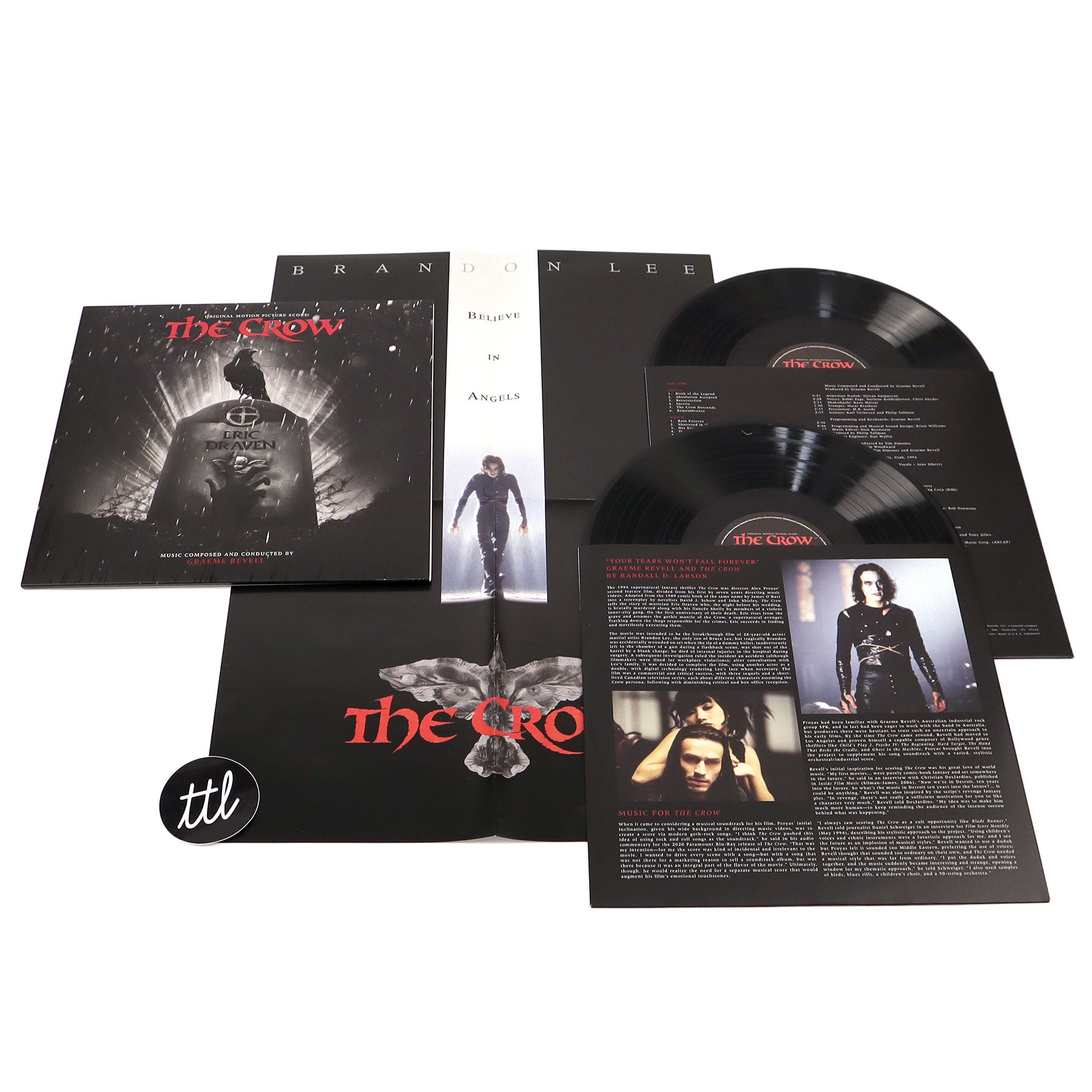 Graeme Revell: The Crow Original Score Deluxe Edition Vinyl 2LP — TurntableLab.com