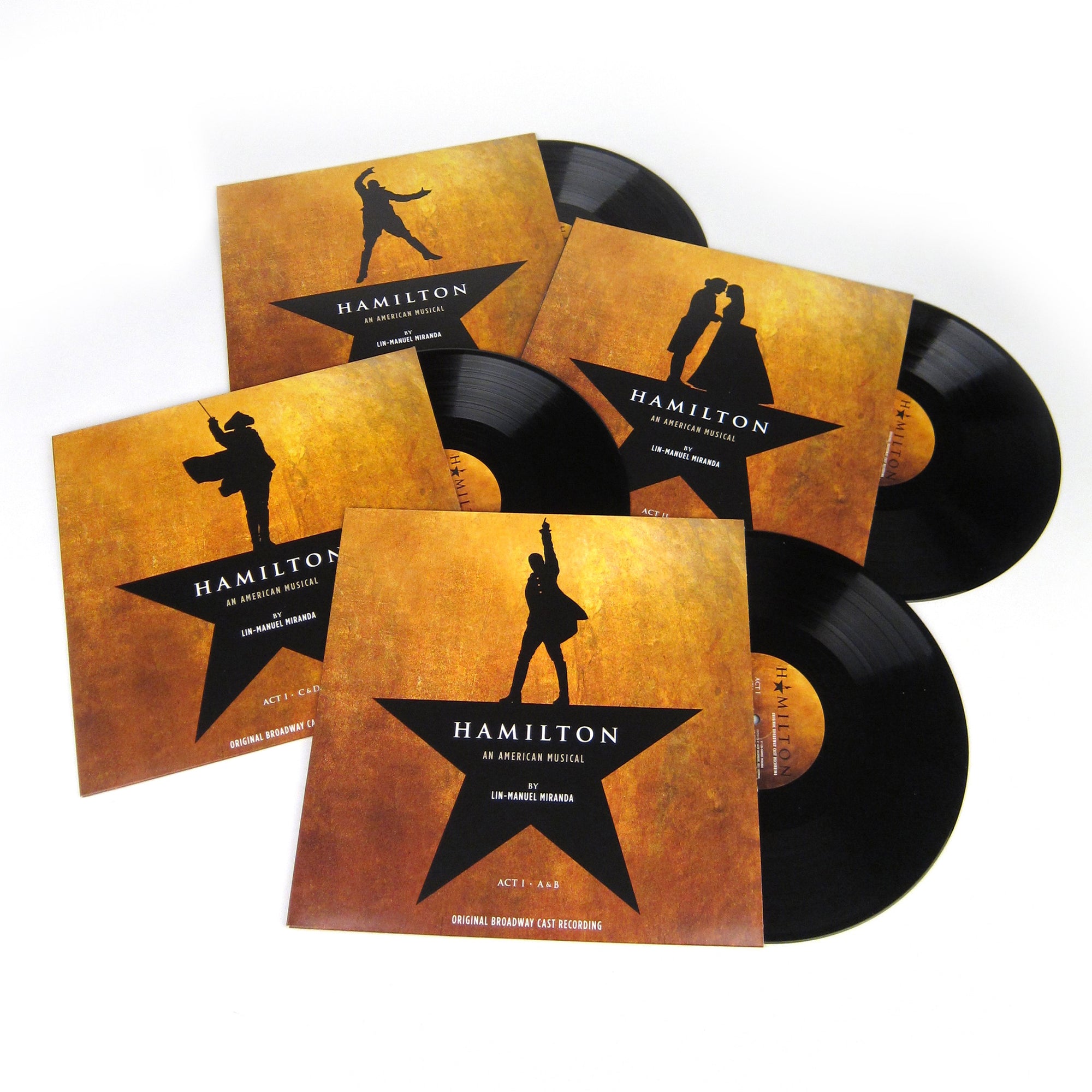 Hamilton: Original Broadway Cast Recording Vinyl 4LP Boxset ...