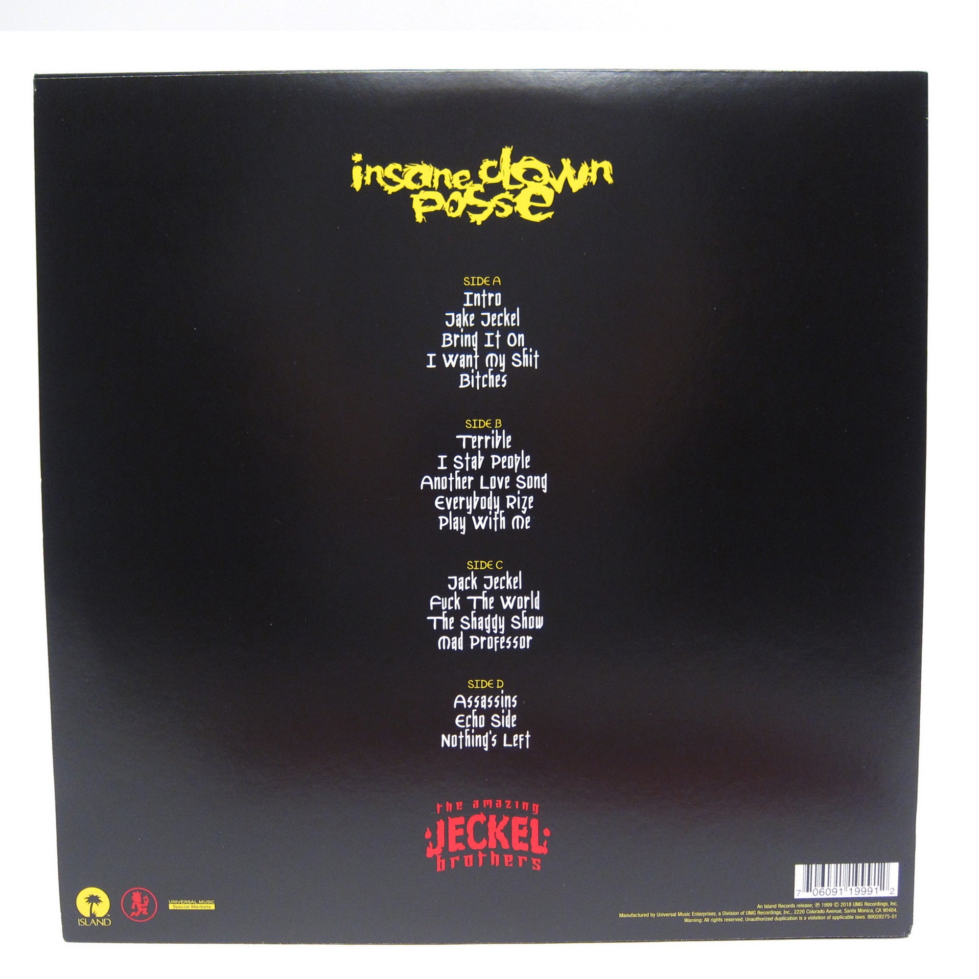 Insane Clown Posse: The Amazing Jeckel Brothers (Colored Vinyl) Vinyl ...