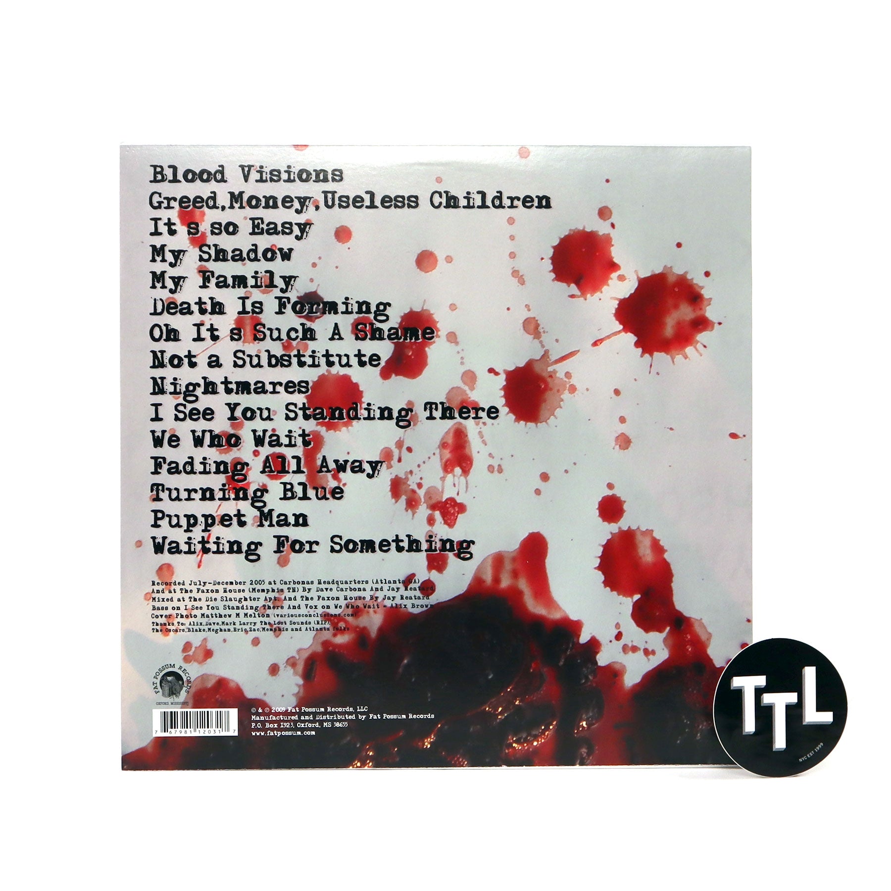 Jay Reatard: Blood Visions Vinyl LP — TurntableLab.com