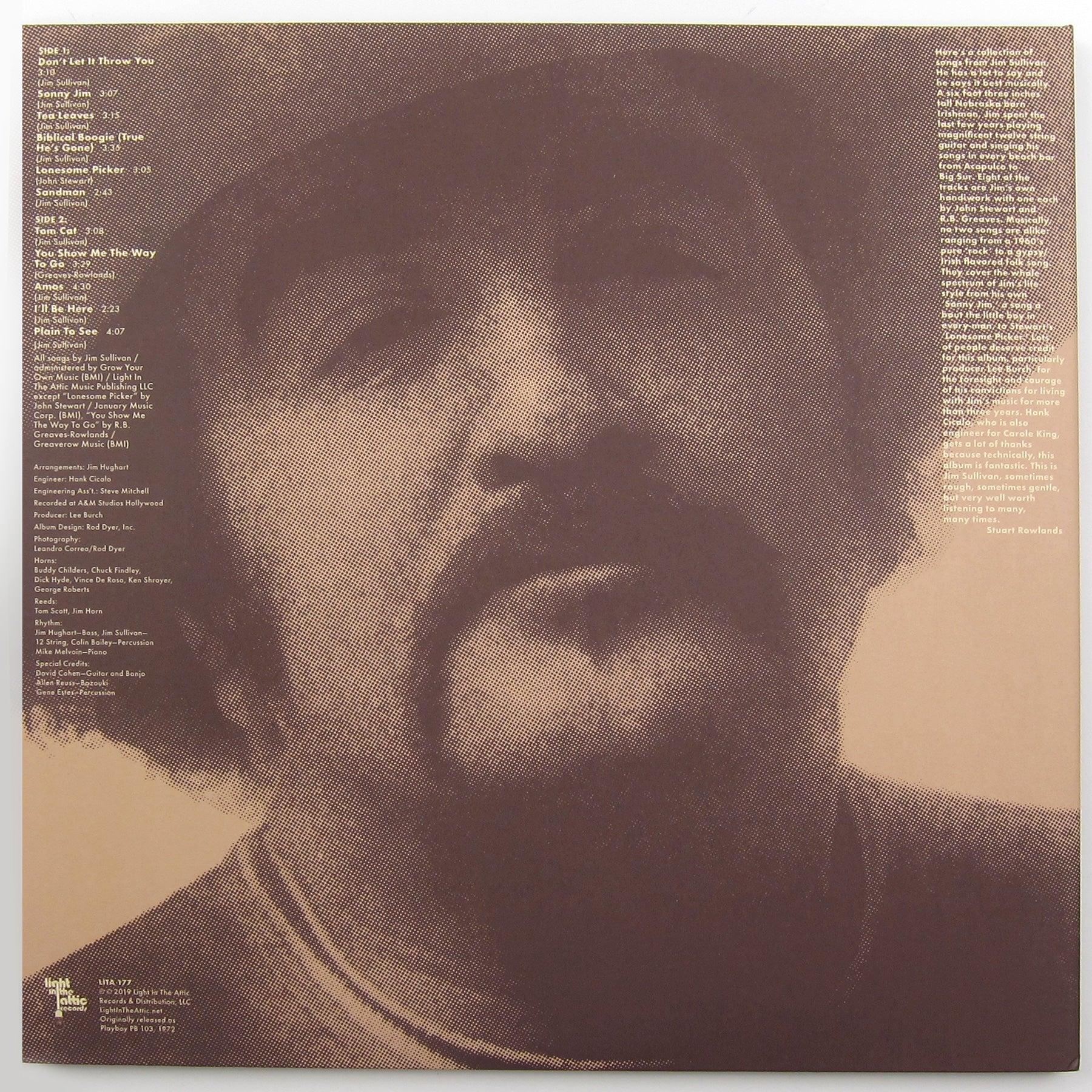 Jim Sullivan: Jim Sullivan (Indie Exclusive Colored Vinyl) Vinyl LP ...