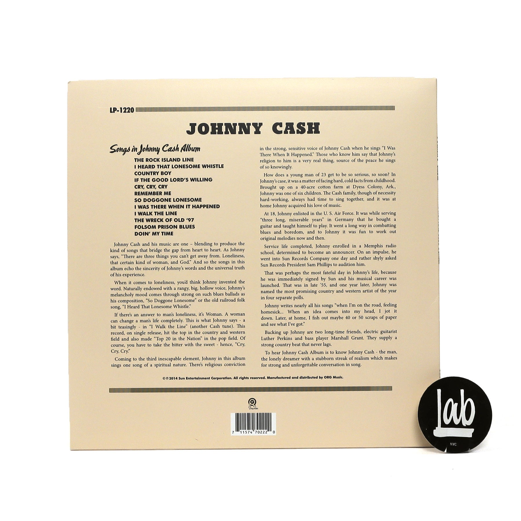 Johnny Cash: With His Hot & Blue Guitar (Colored Vinyl) Vinyl LP ...