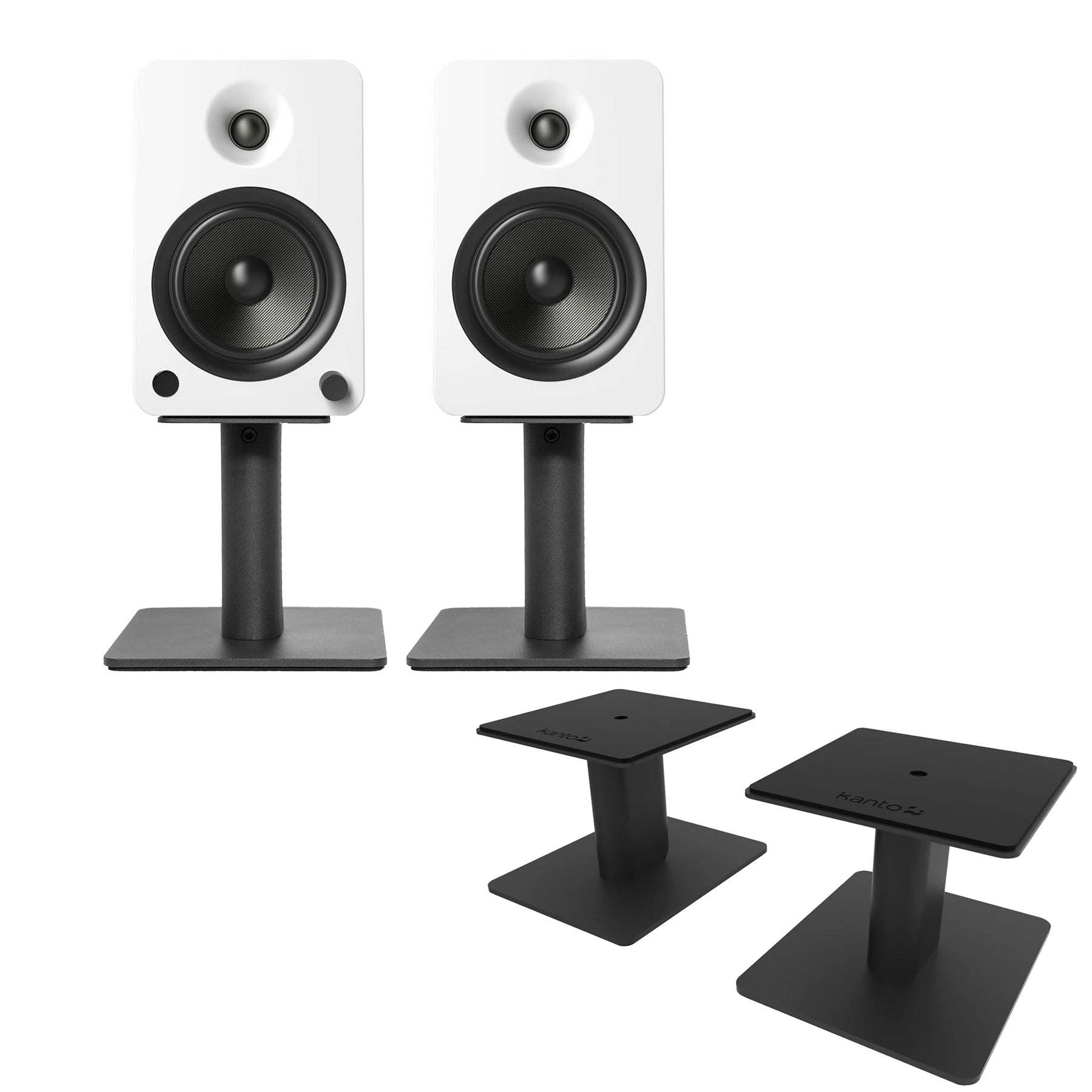 Kanto: SP6HD Desktop Speaker Stands for YU6 / TUK (6" Height / Black ...