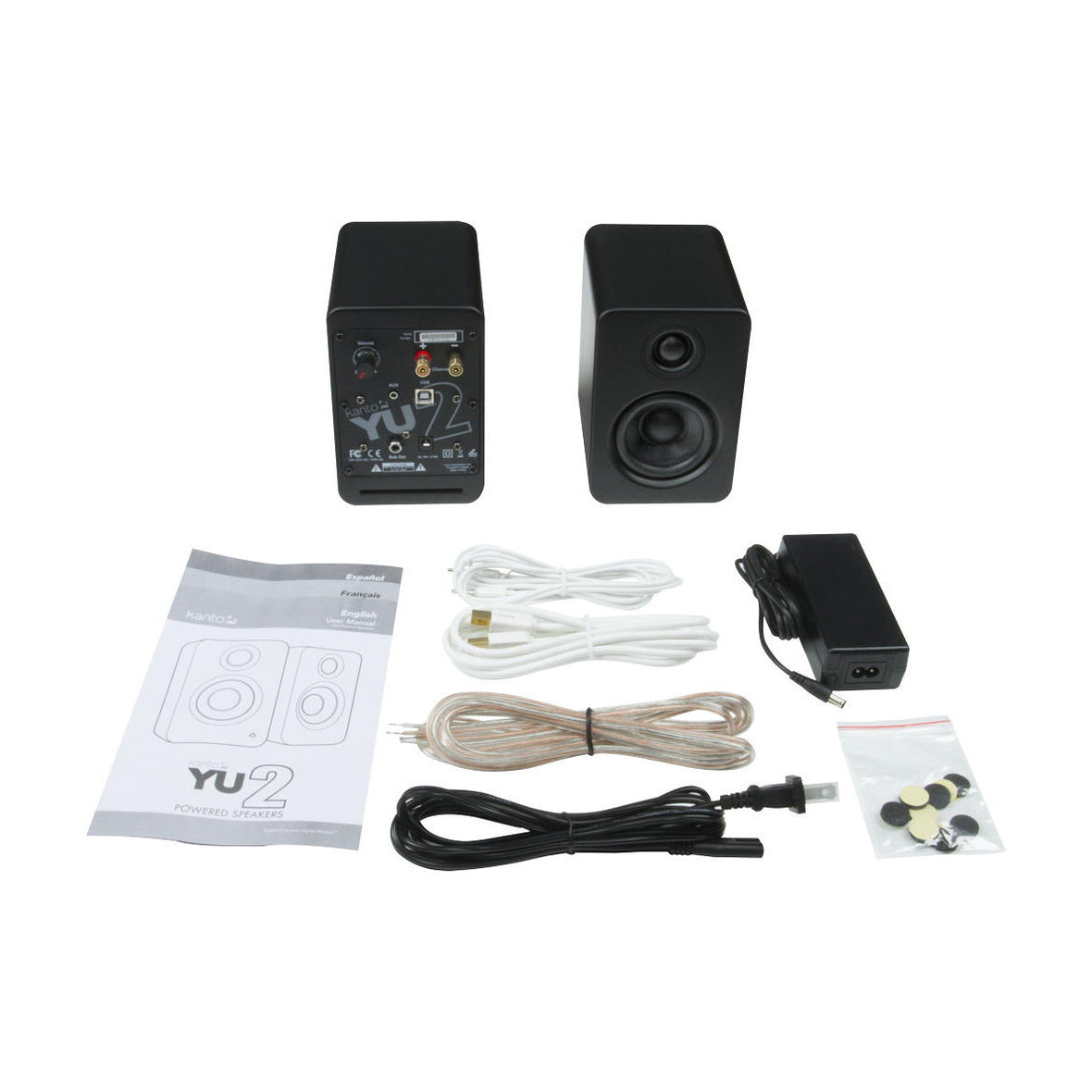 Kanto: YU2 Powered Bookshelf Speakers - Matte White (YU2MW ...