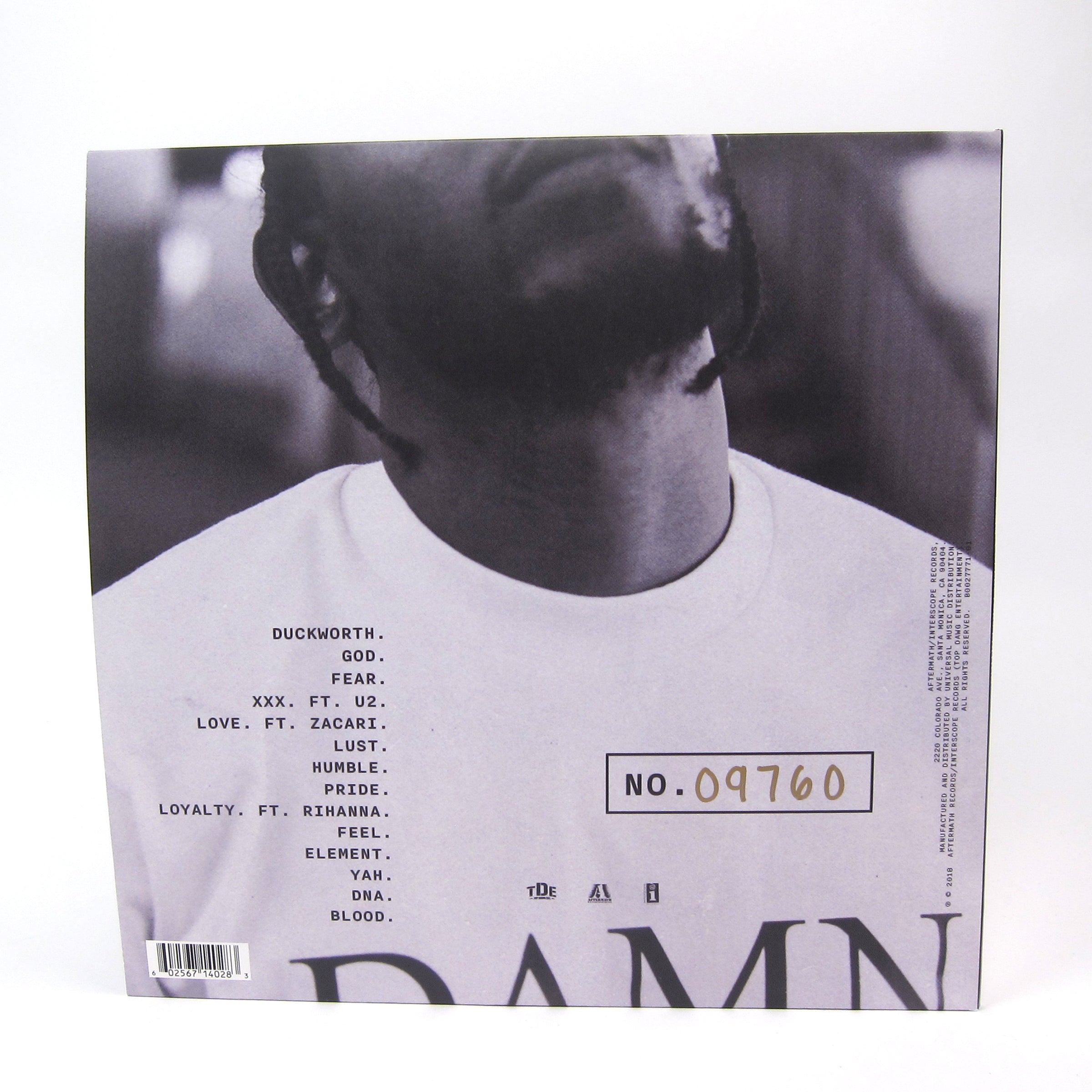 Kendrick Lamar: DAMN - Collector's Edition (Clear Colored Vinyl) Vinyl ...