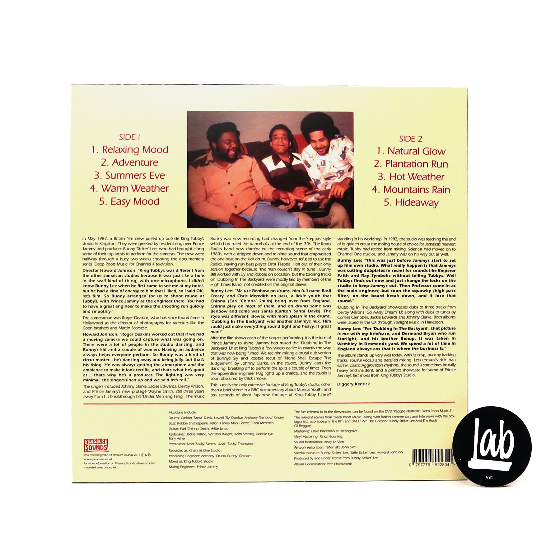 King Tubby's And The Aggrovators: Dubbing In The Back Yard Vinyl LP ...