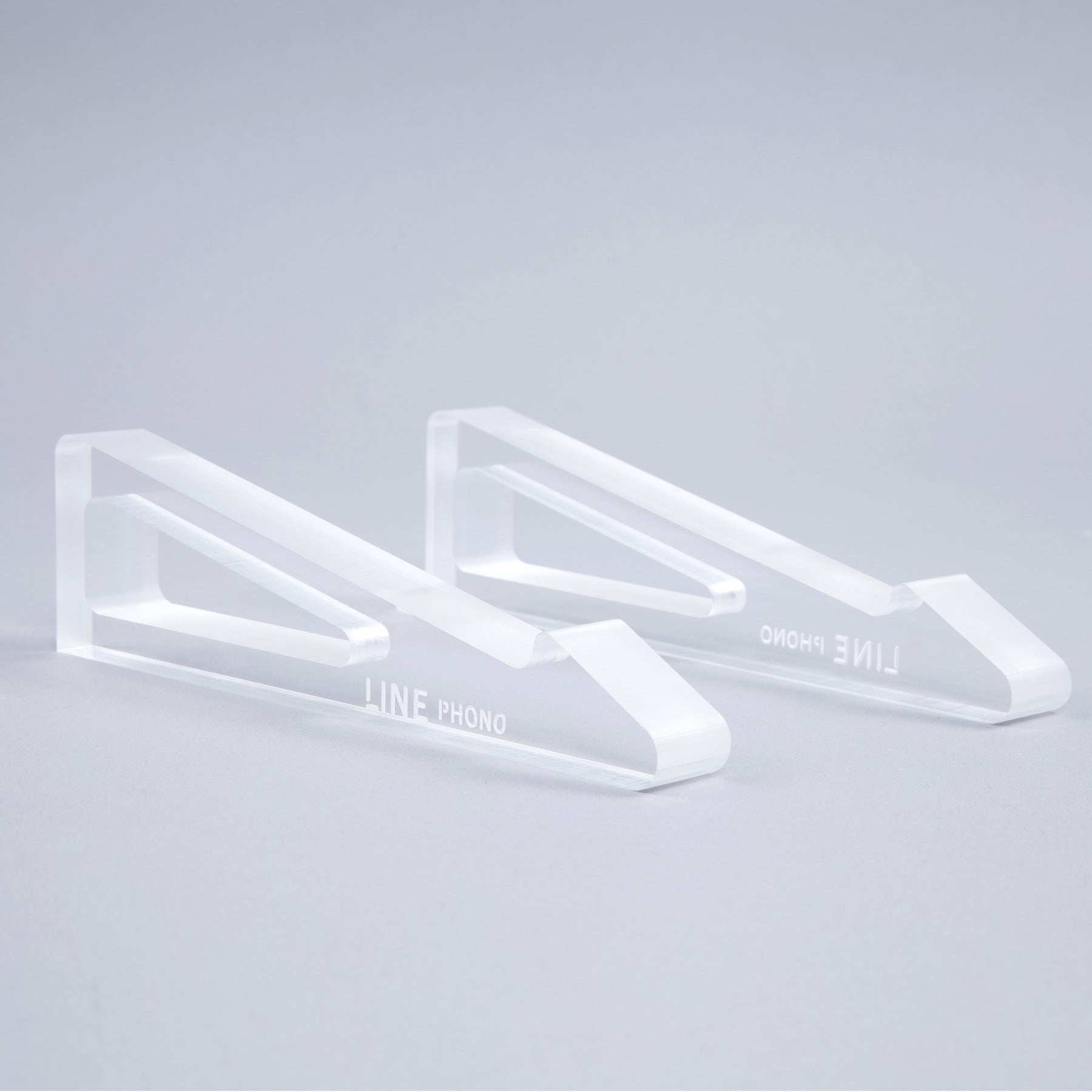 Line Phono: Acrylic Angler Speaker Stands — TurntableLab.com