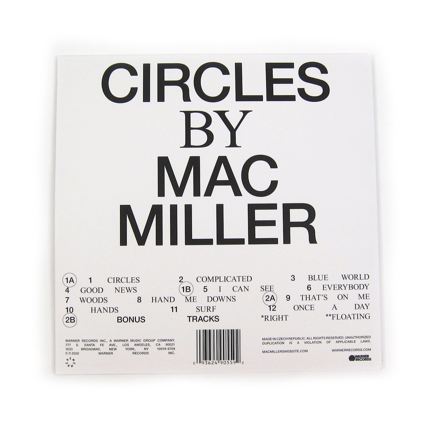 Mac Miller: Circles (Clear Colored Vinyl) Vinyl 2LP — TurntableLab.com
