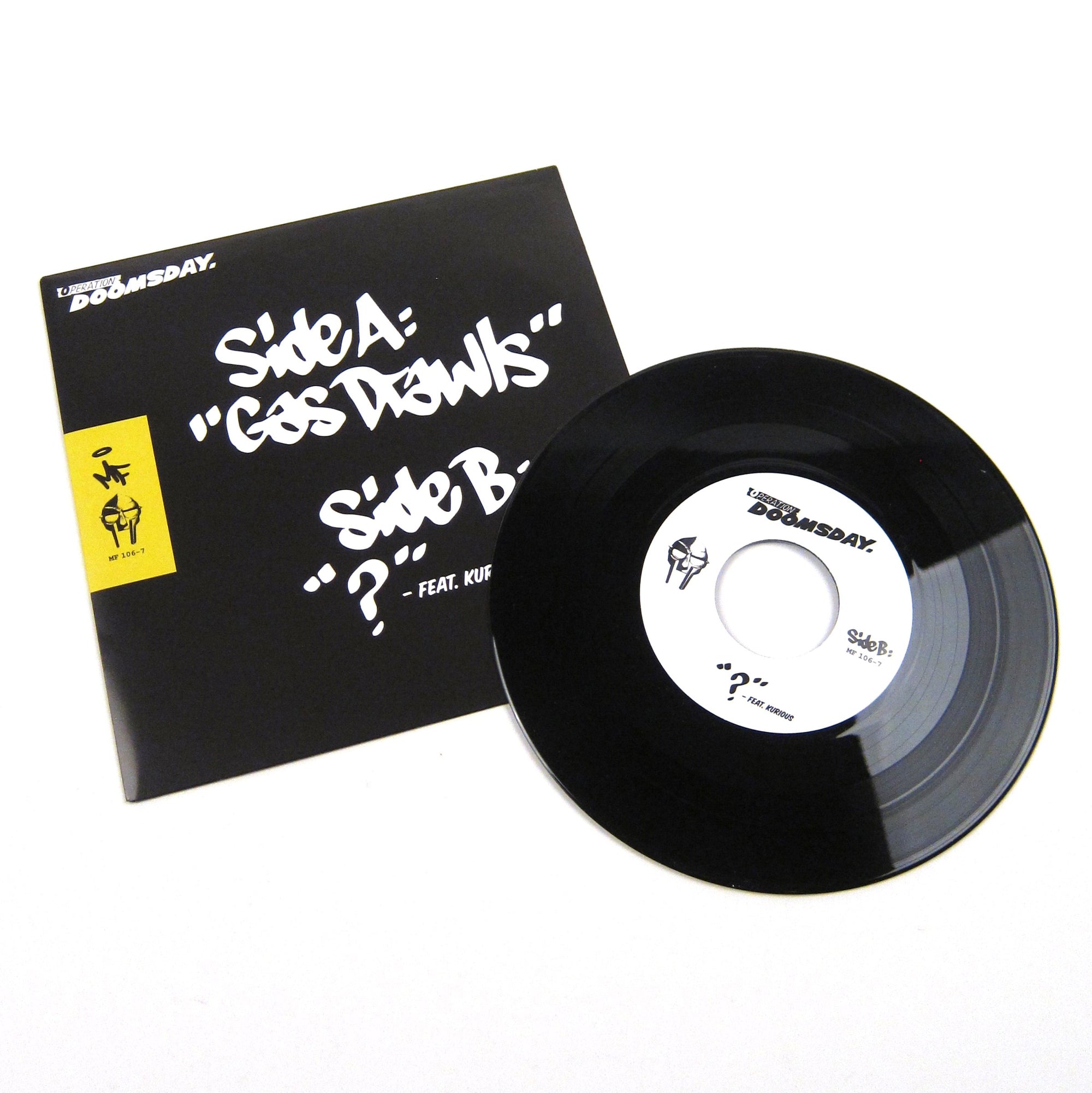 MF Doom: Gas Drawls / ? / Hero Vs. Villain Vinyl 7" — TurntableLab.com